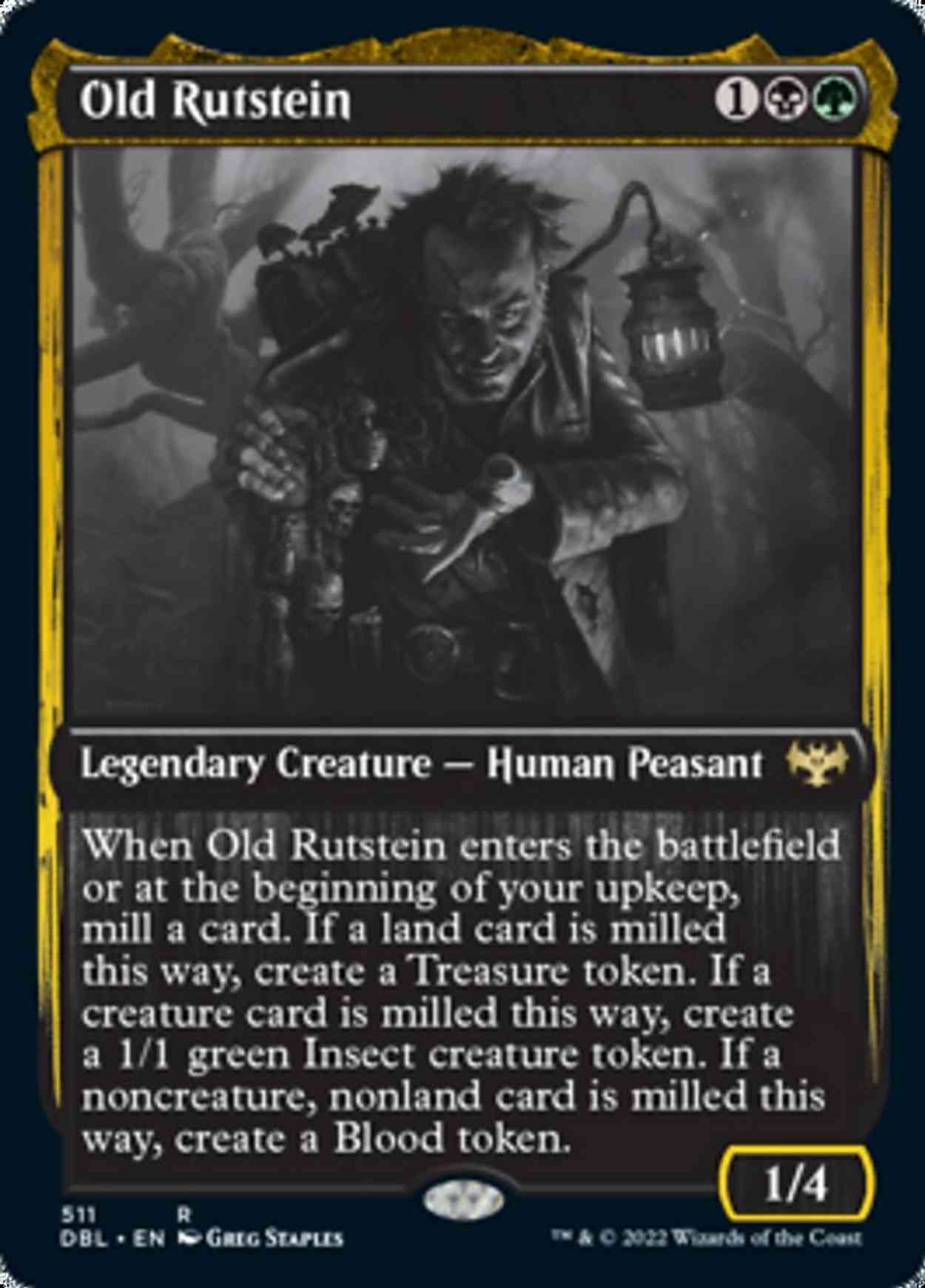 Old Rutstein Price from mtg Innistrad: Double Feature