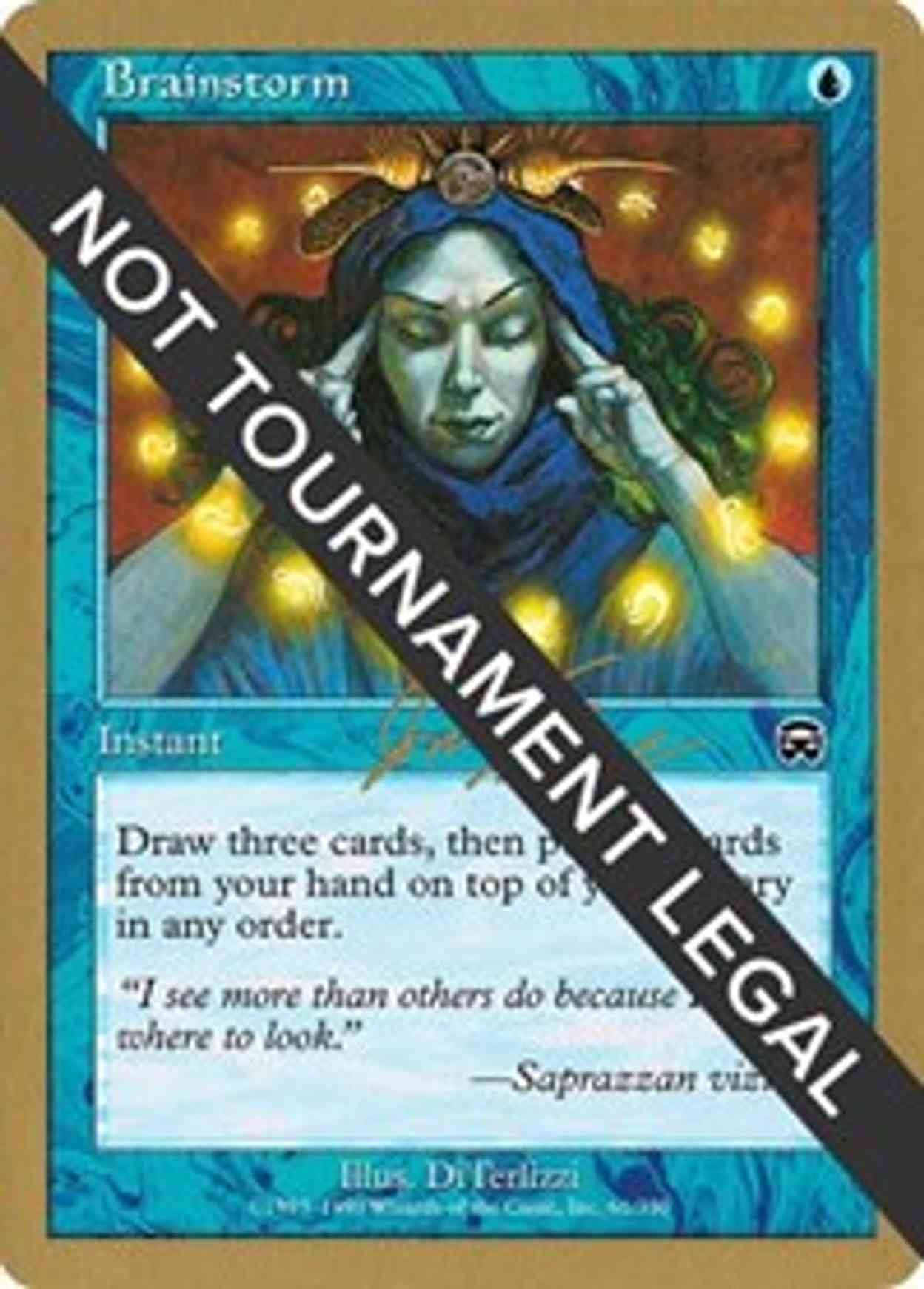 Brainstorm - 2000 Jon Finkel (MMQ) Price from mtg World Championship Decks