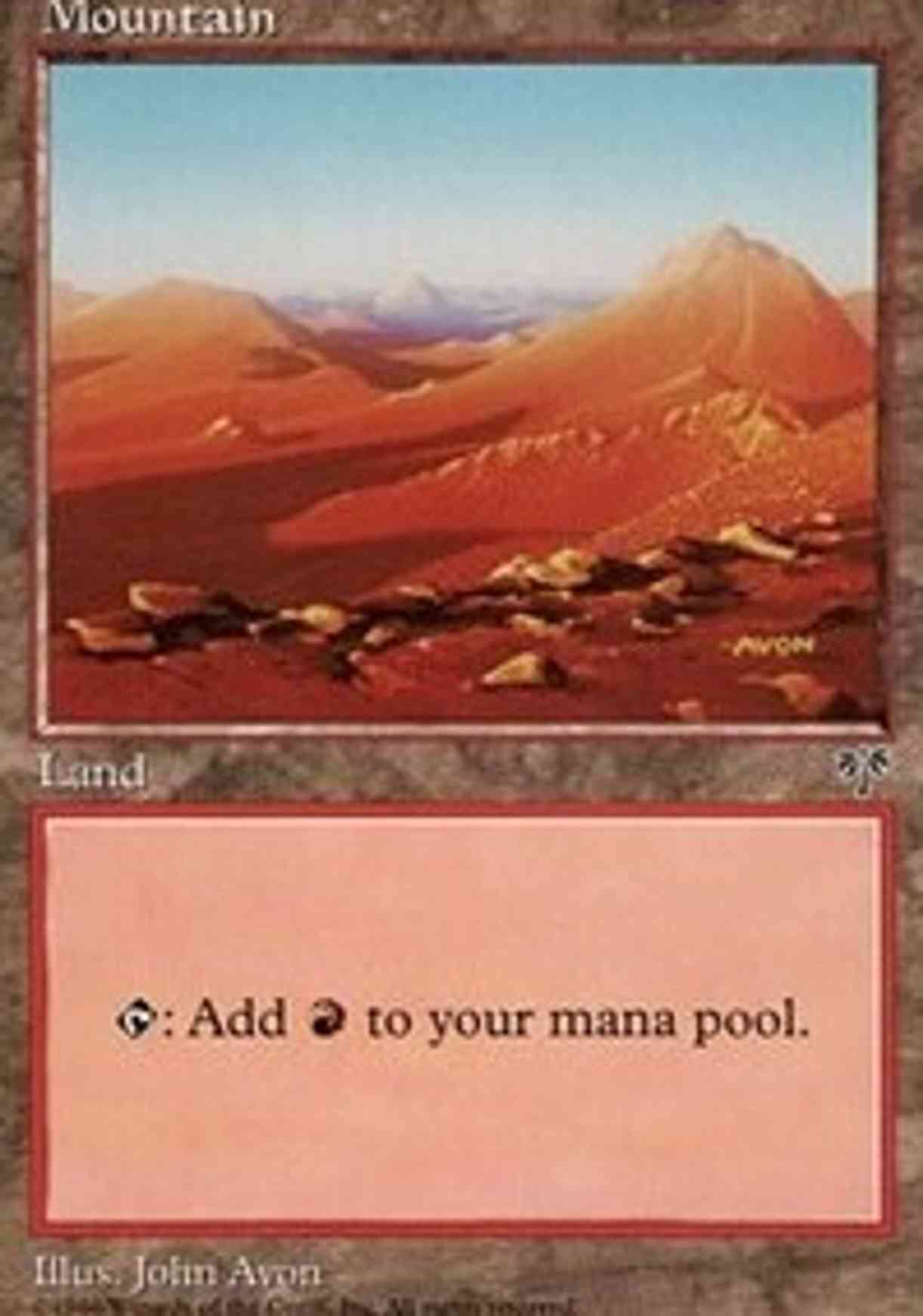 Mountain (Orange) Price from mtg Mirage