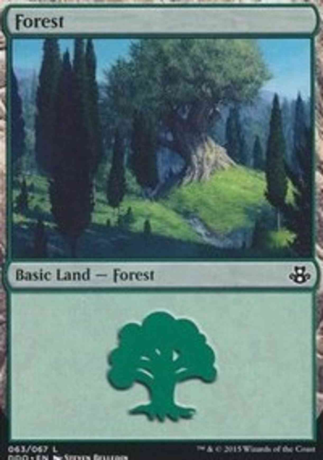 Forest (63) Price from mtg Duel Decks: Elspeth vs. Kiora
