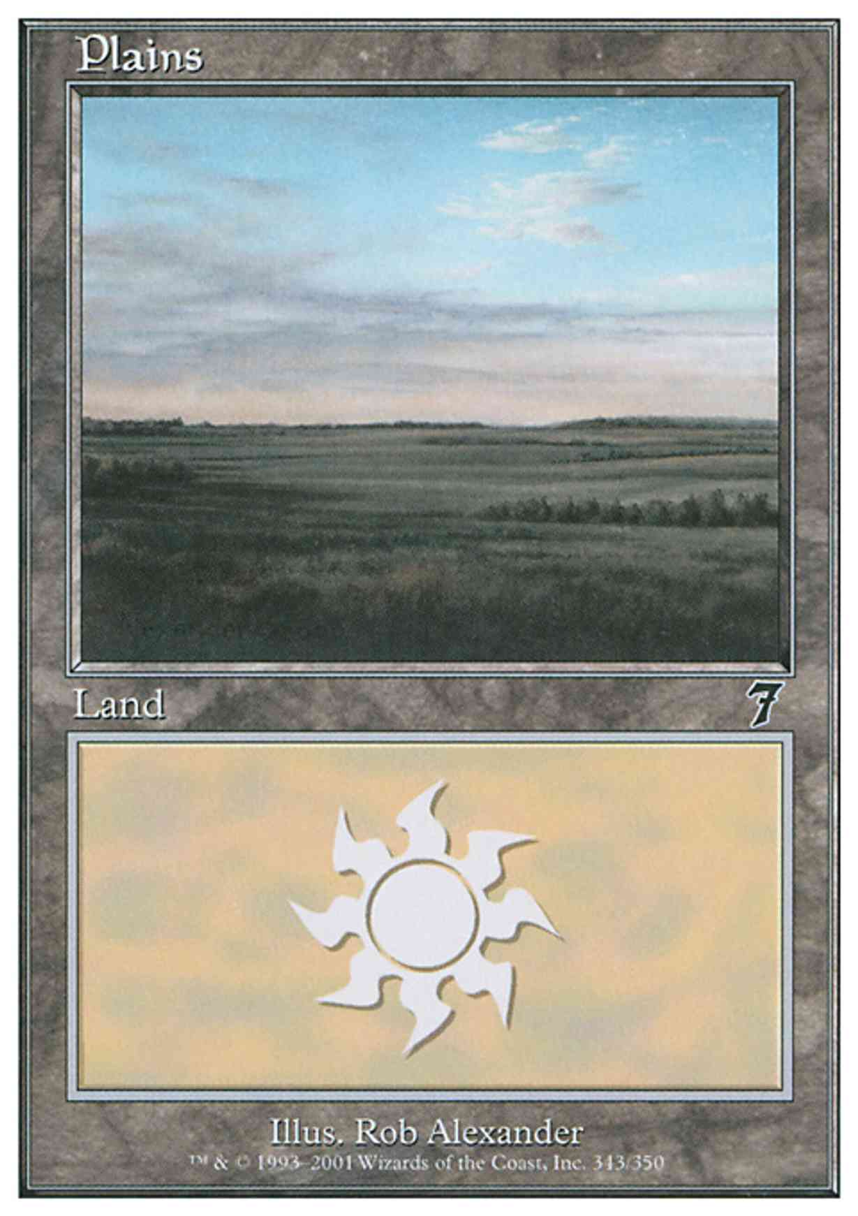 Plains (343) Price from mtg Seventh Edition