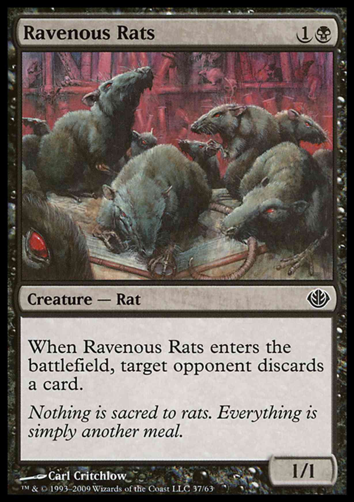 Ravenous Rats Price from mtg Duel Decks: Garruk vs. Liliana