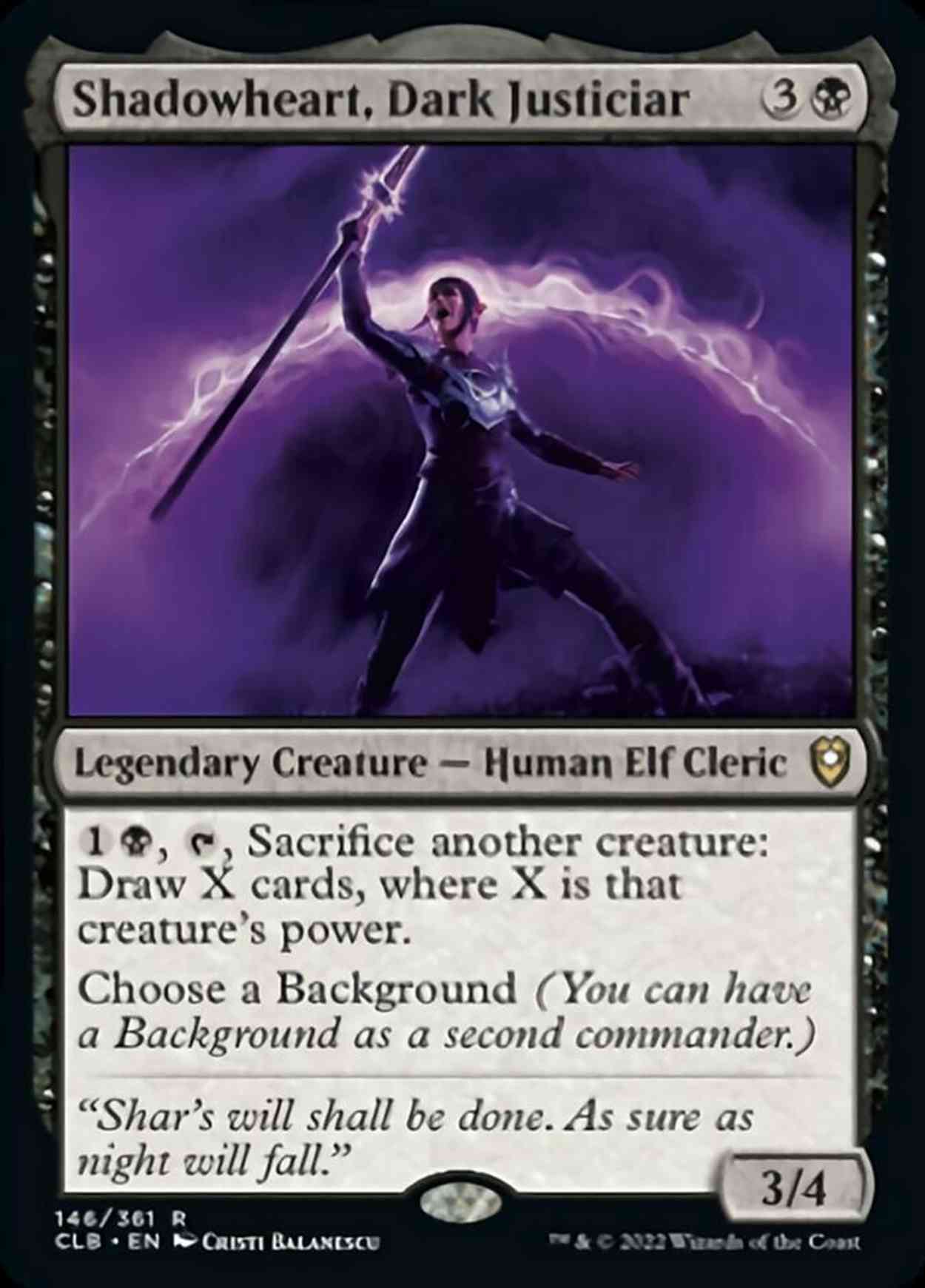 Shadowheart, Dark Justiciar Price from mtg Commander Legends: Battle ...