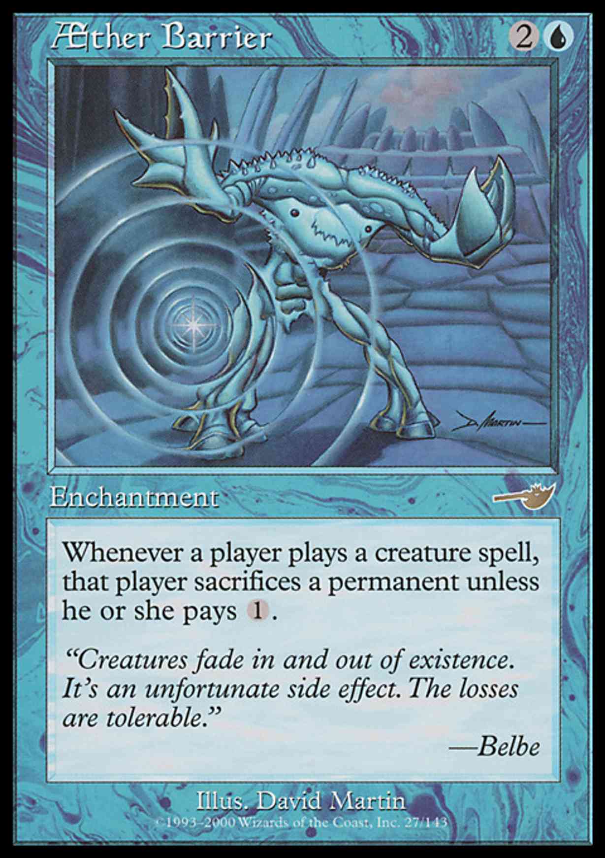 AEther Barrier Price from mtg Nemesis