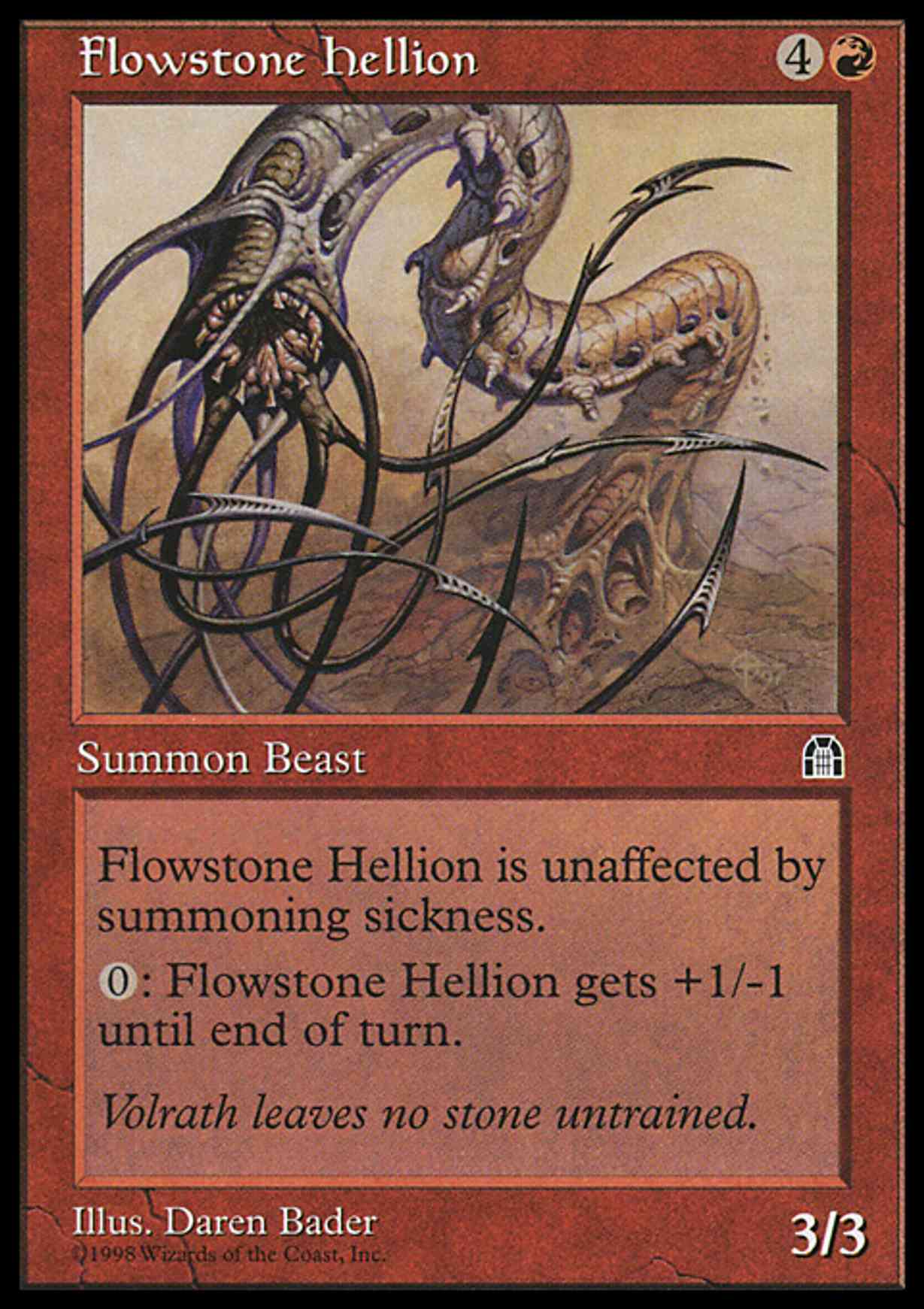 Flowstone Hellion Price from mtg Stronghold
