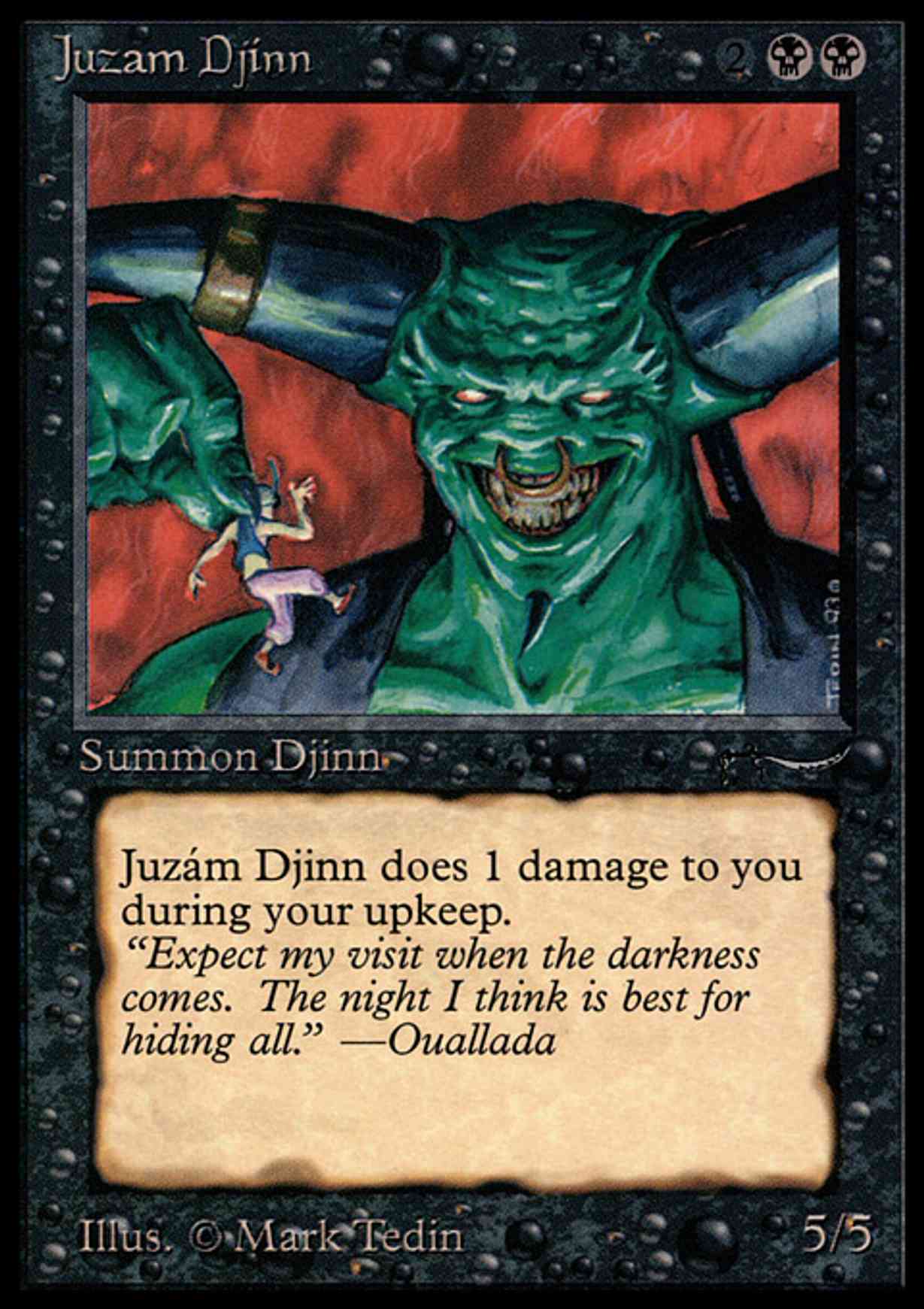 Juzam Djinn Price from mtg Arabian Nights