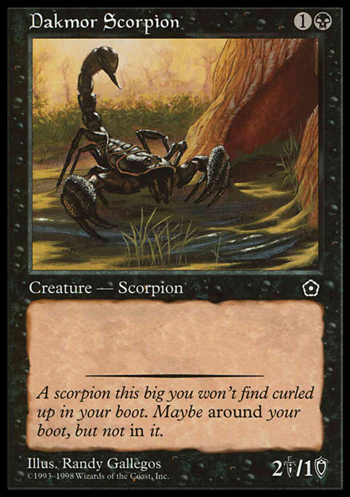 Dakmor Scorpion Price from mtg Portal Second Age