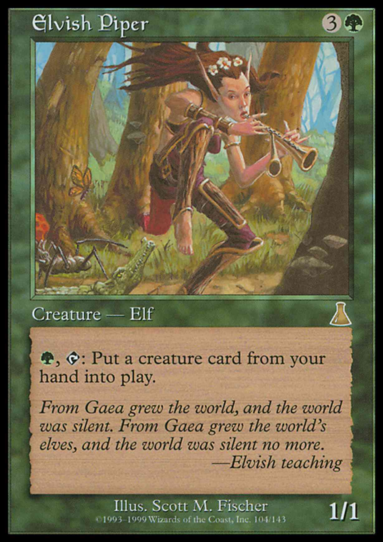 Elvish Piper Price from mtg Urza's Destiny