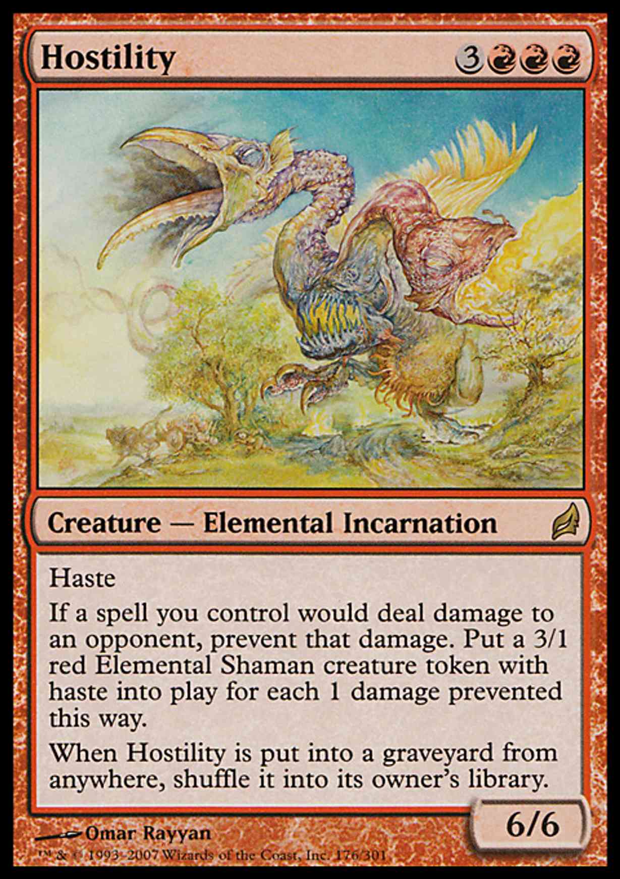 Hostility Price from mtg Lorwyn