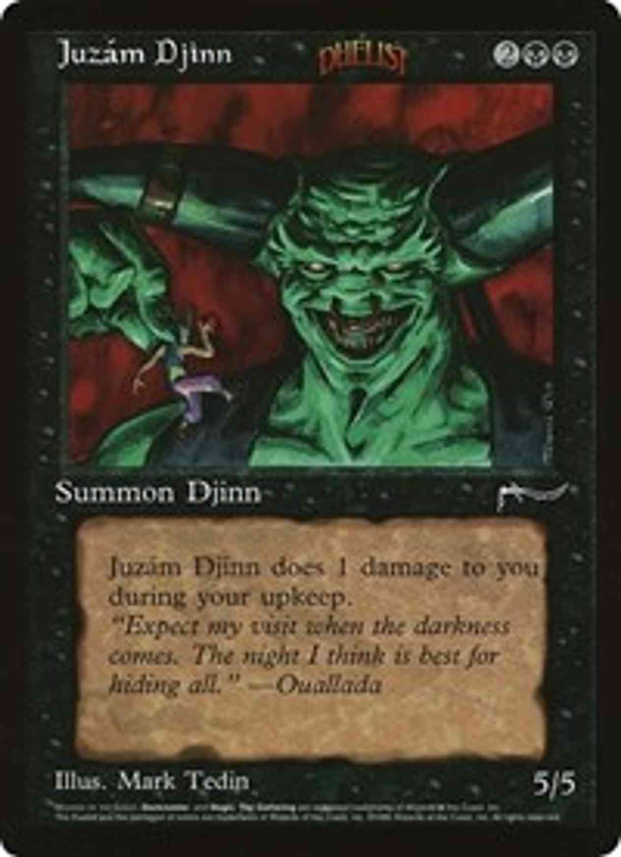 Juzam Djinn (Oversized) Price from mtg Oversize Cards