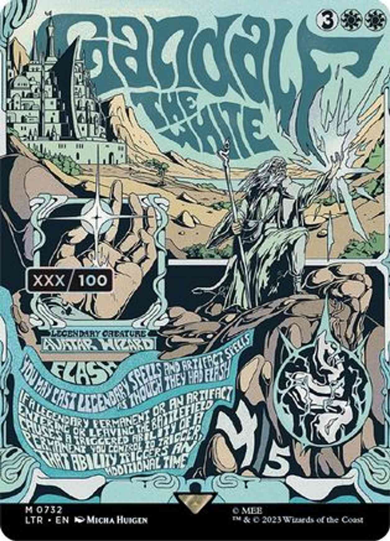 Gandalf the White (Borderless Poster) (Serial Numbered) Price from mtg ...