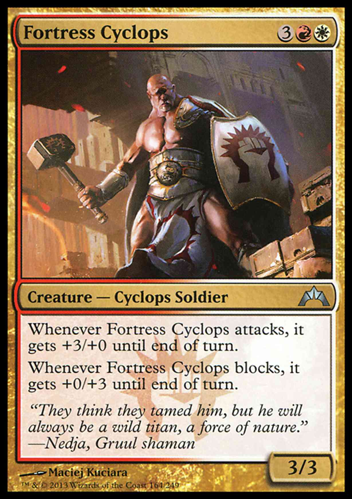 Fortress Cyclops Price from mtg Gatecrash