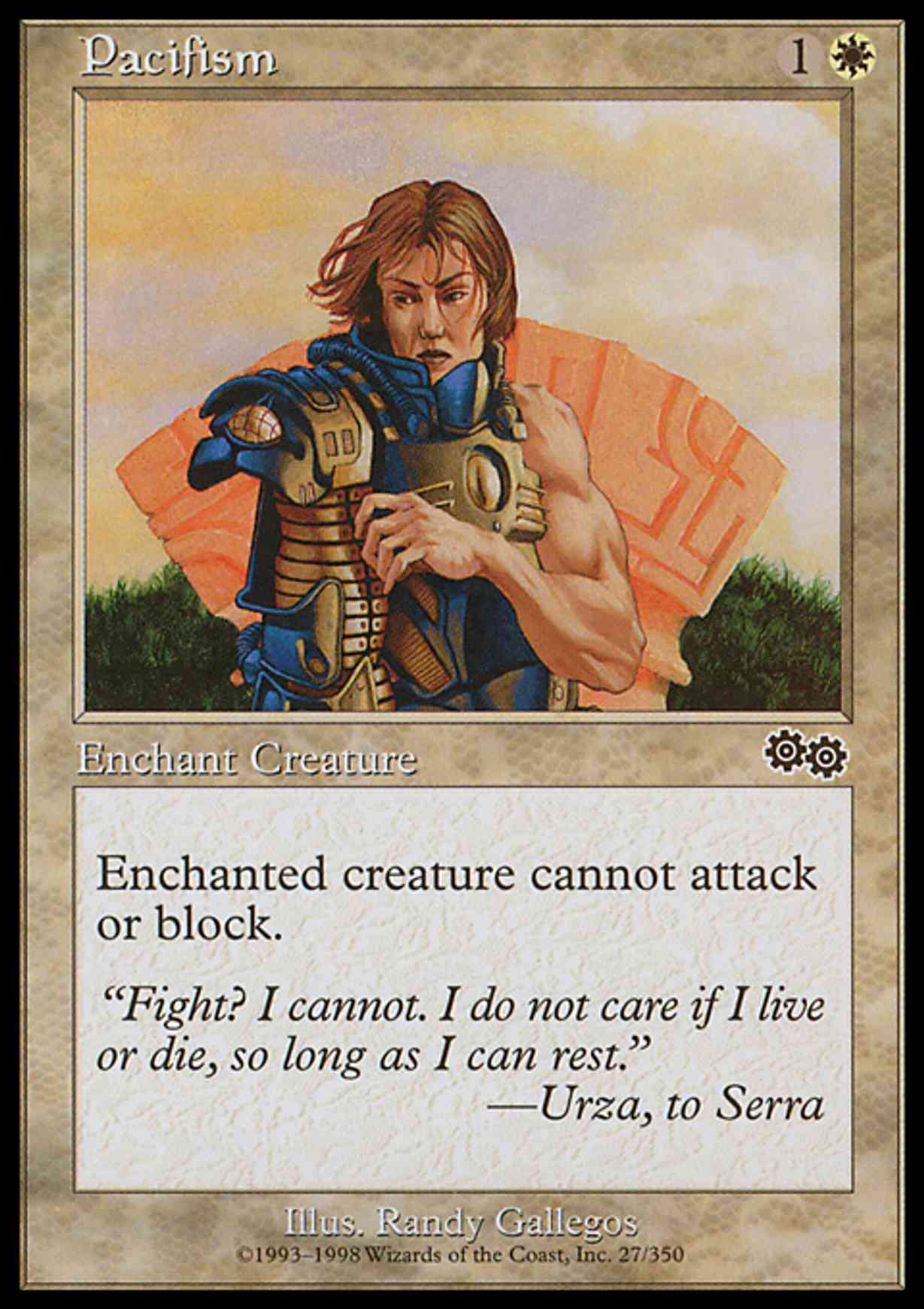 Pacifism Price from mtg Urza's Saga