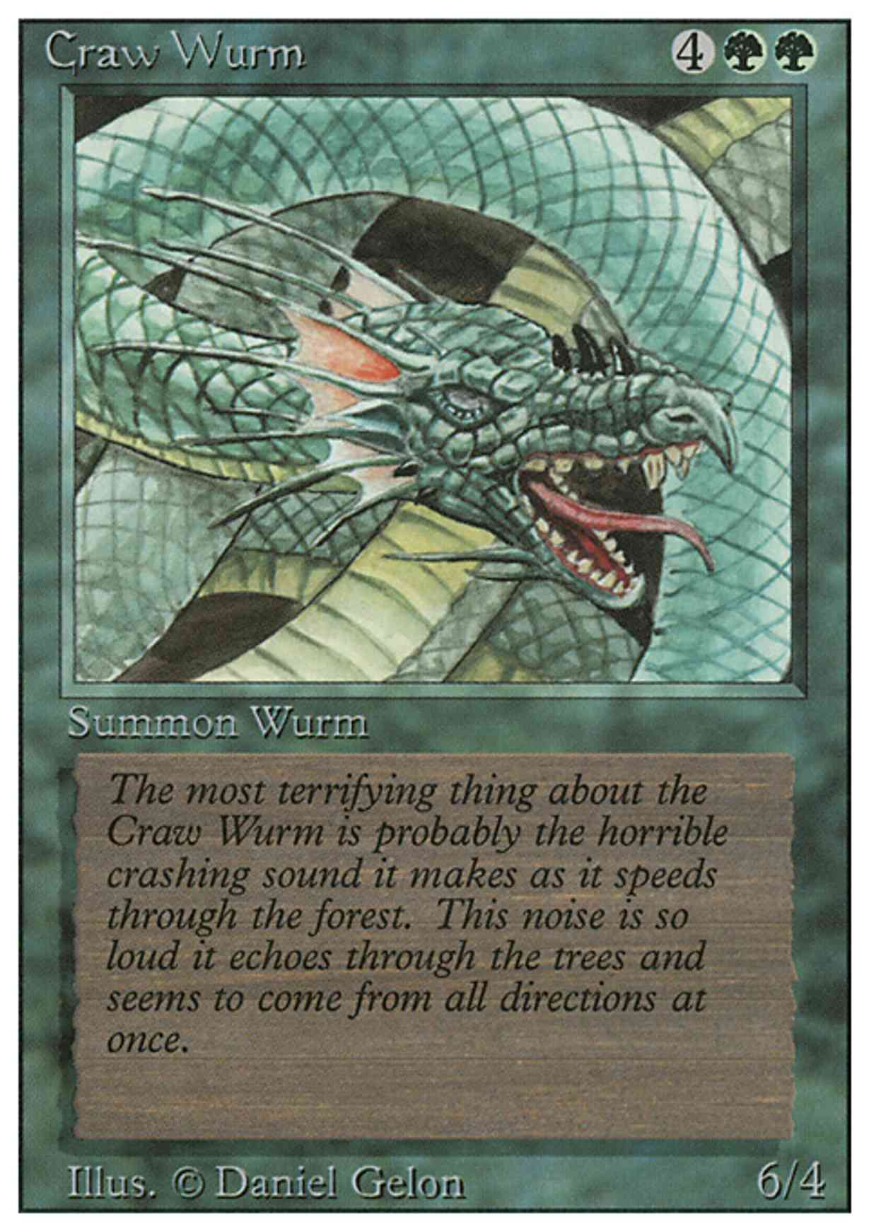 Craw Wurm Price from mtg Revised Edition