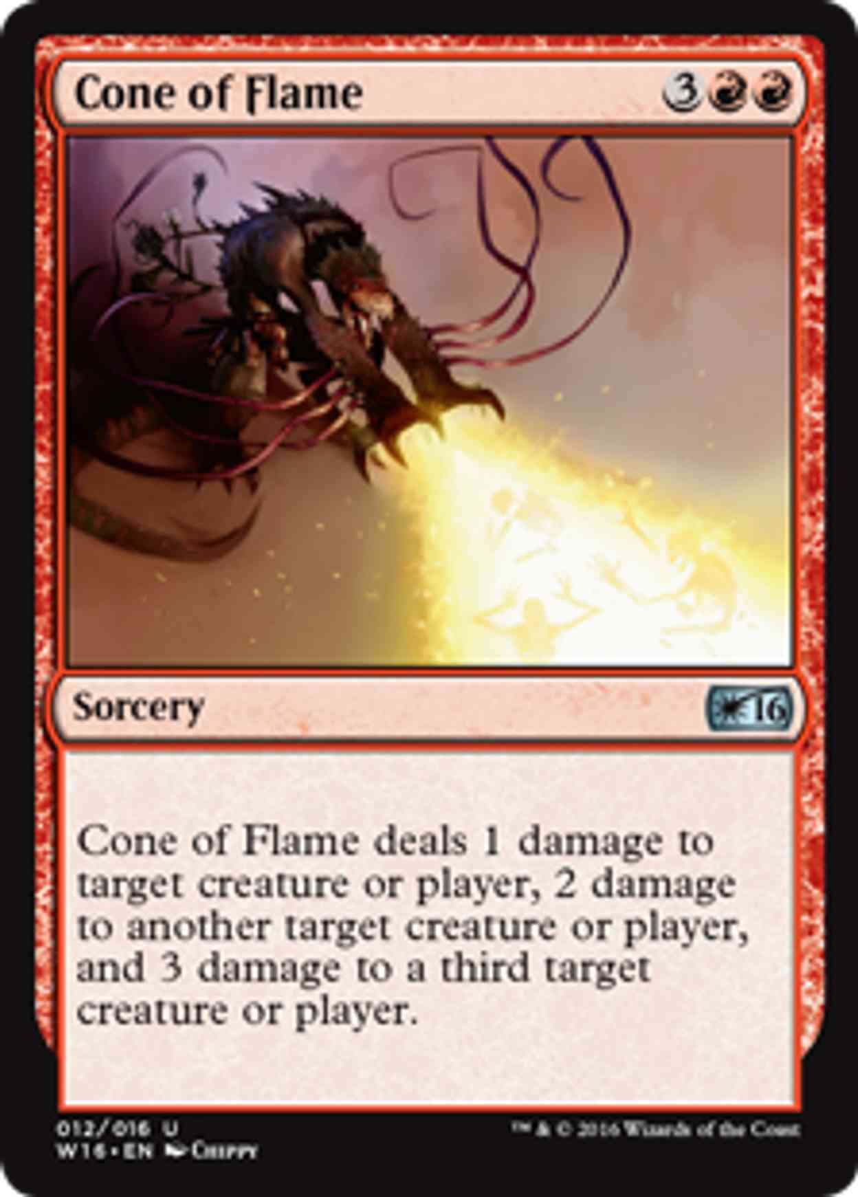 Cone of Flame Price from mtg Welcome Deck 2016