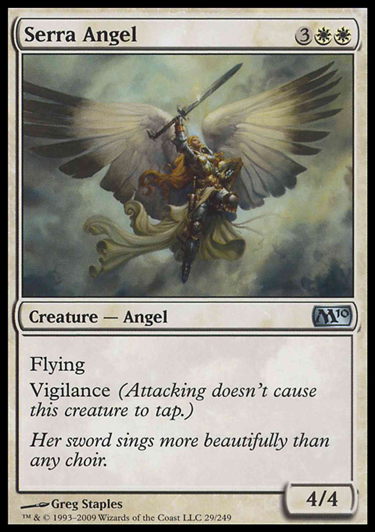 Serra Angel Price from mtg Magic 2010