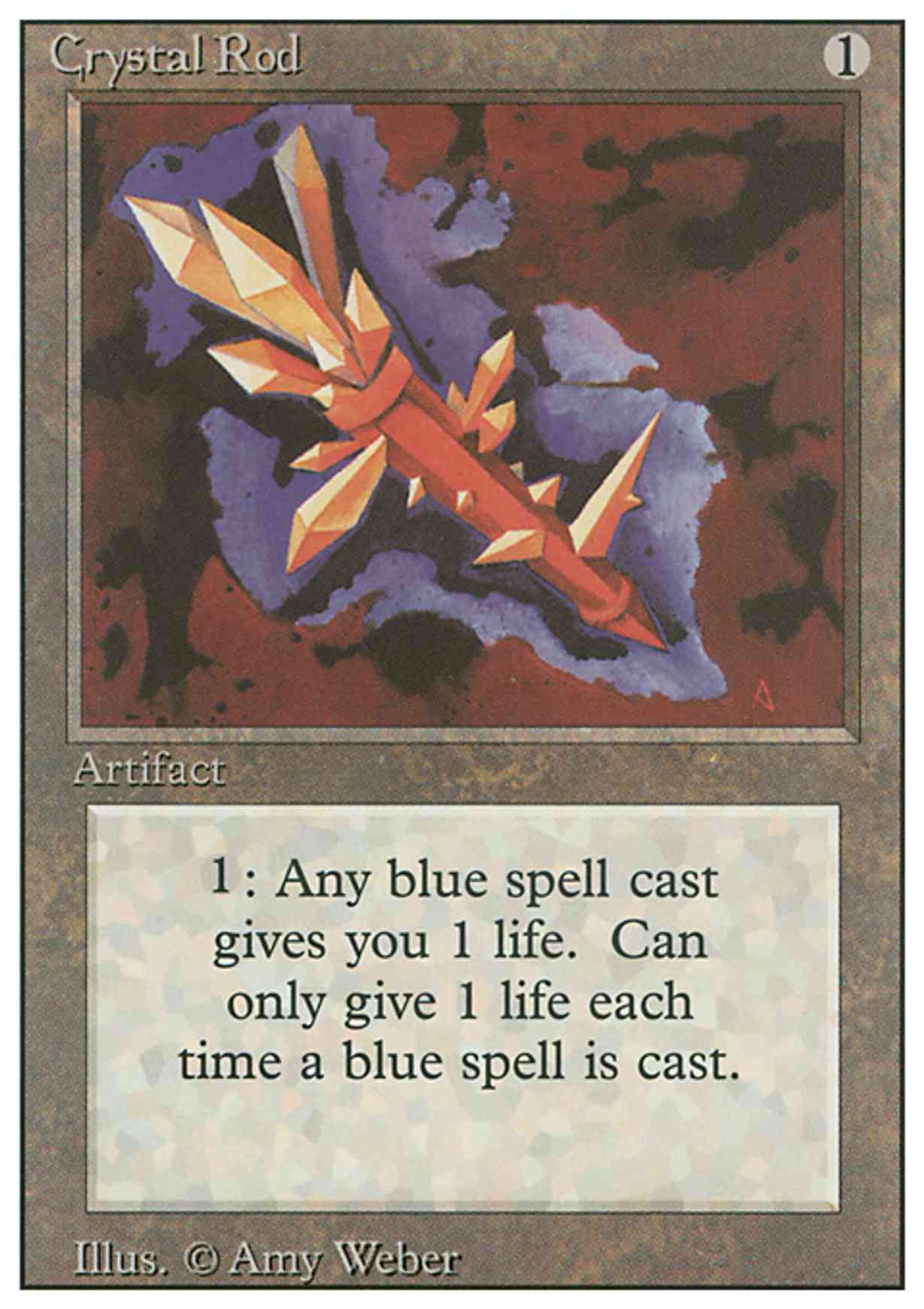 Crystal Rod Price from mtg Revised Edition
