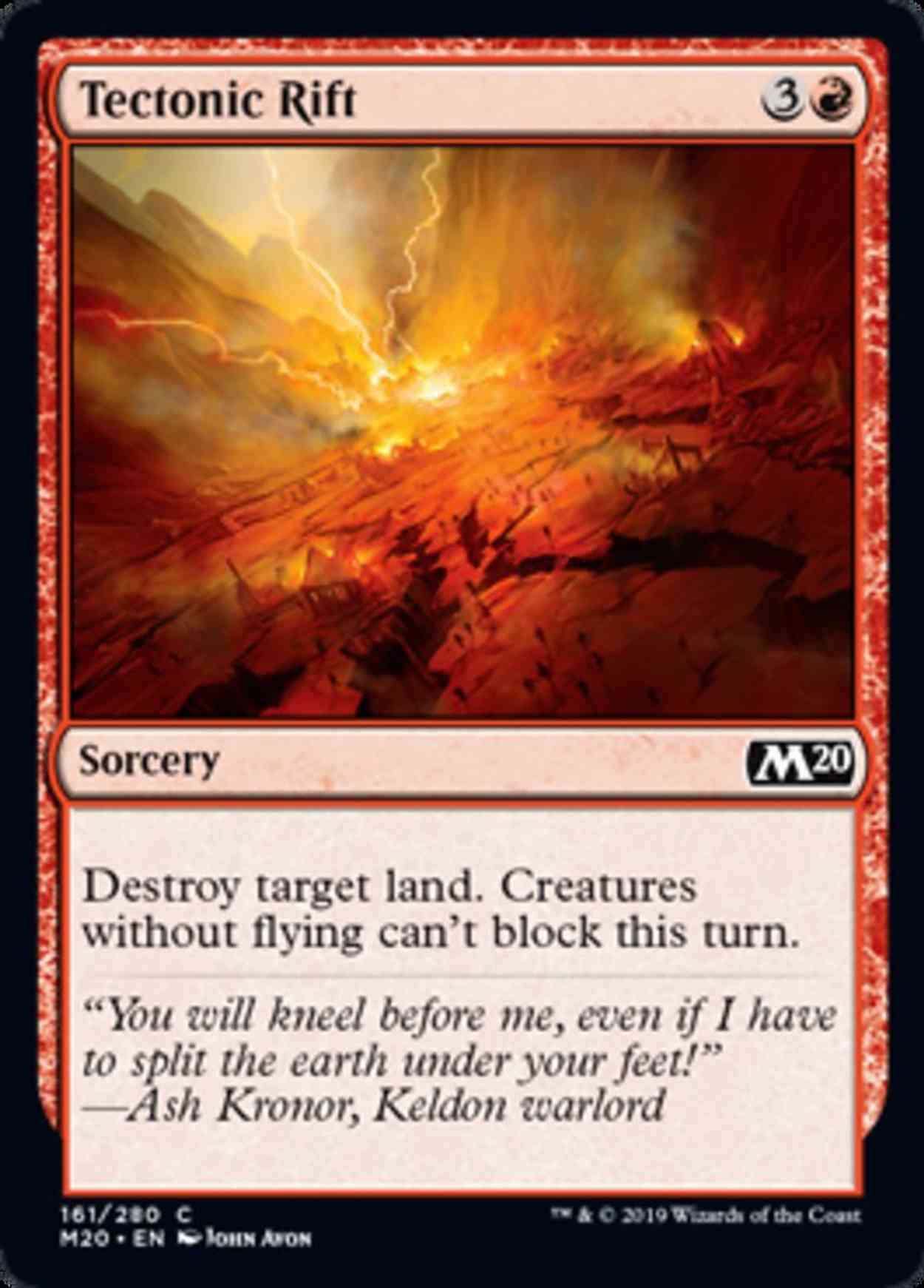Tectonic Rift Price from mtg Core Set 2020
