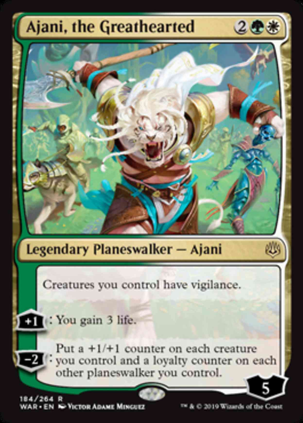 Ajani, the Greathearted Price from mtg War of the Spark