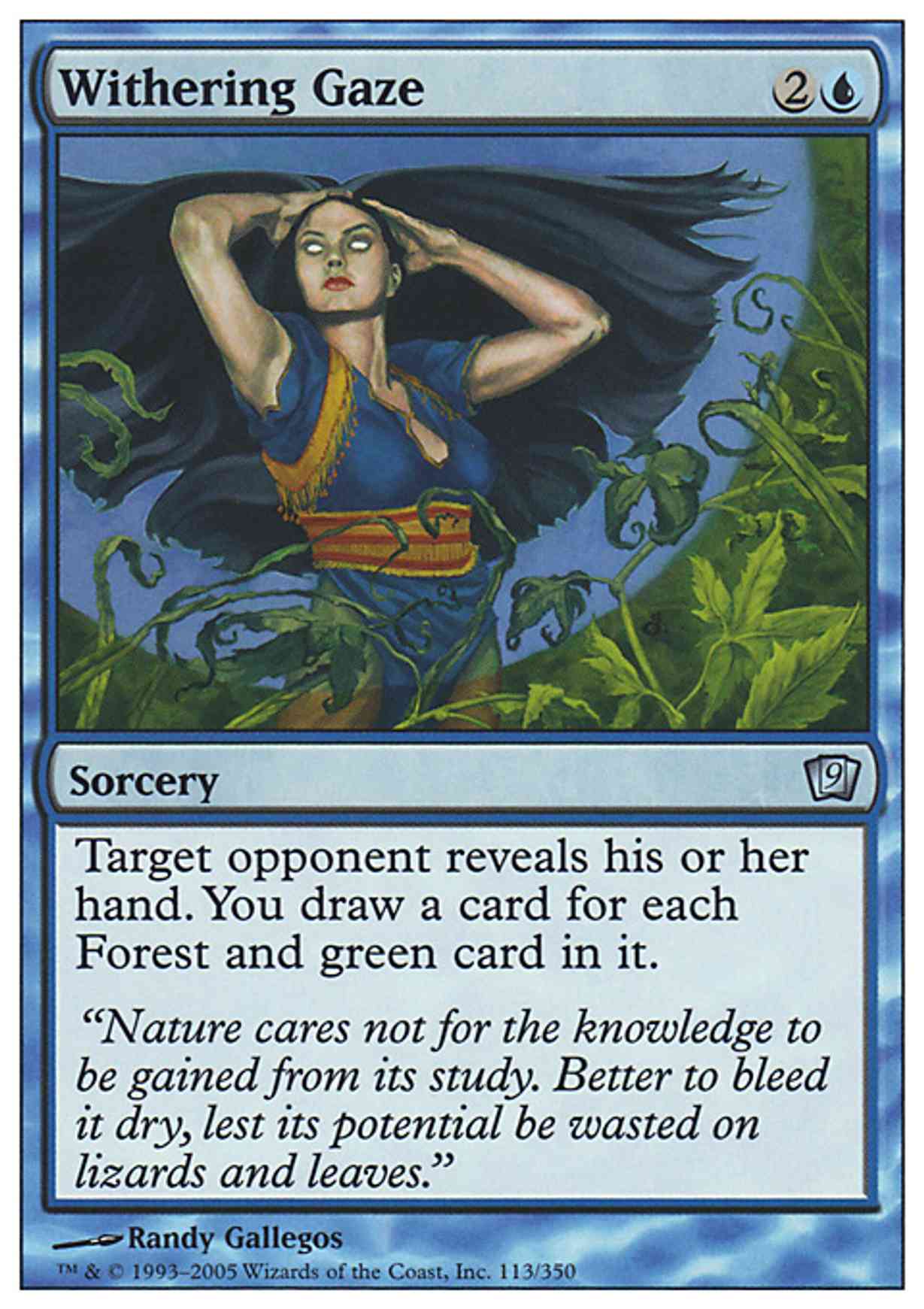 Withering Gaze Price from mtg Ninth Edition