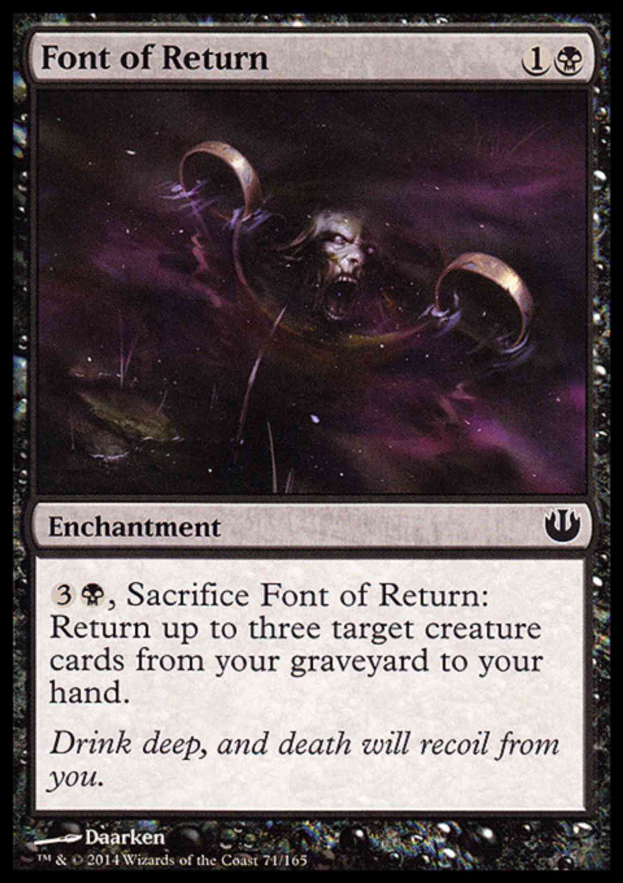 Font of Return Price from mtg Journey into Nyx