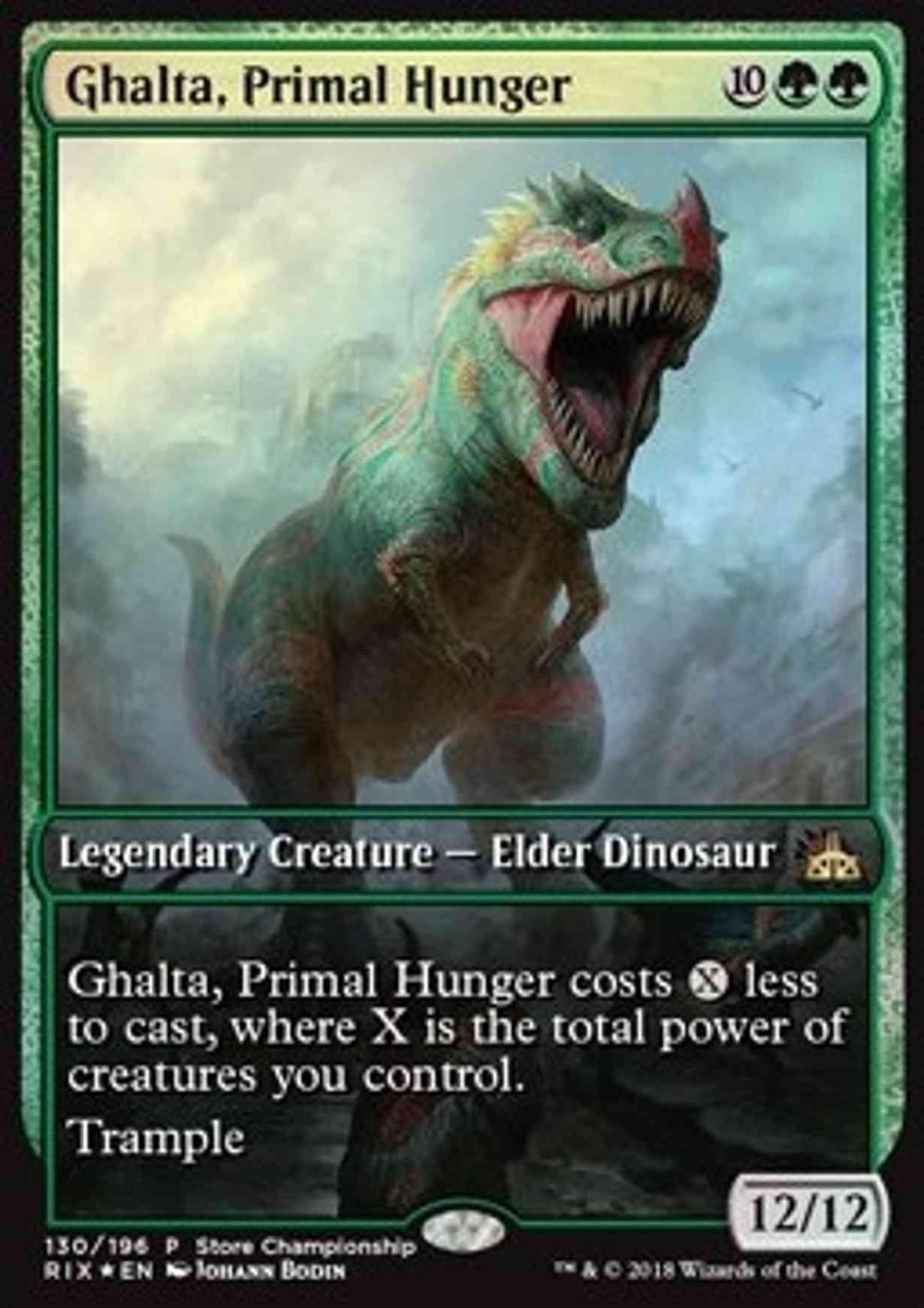 Ghalta, Primal Hunger Price from mtg Game Day Promos