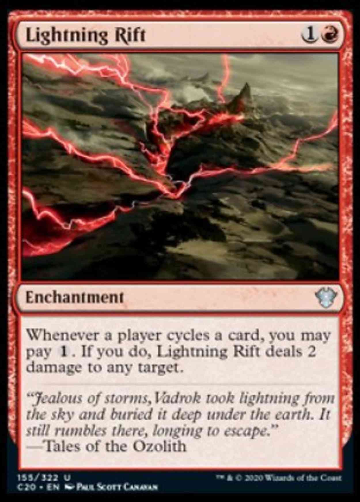 Lightning Rift Price from mtg Commander 2020