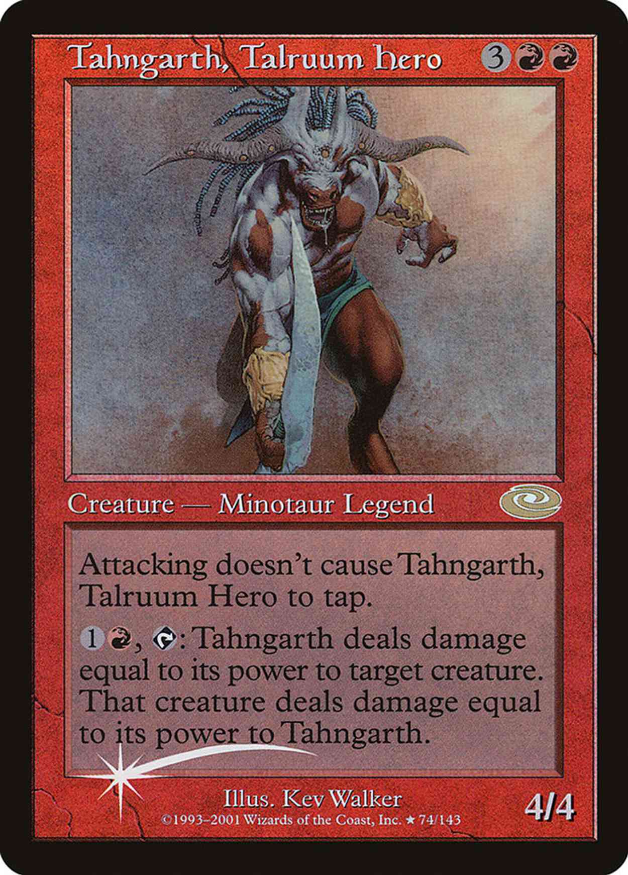 Tahngarth, Talruum Hero (Alt. Art Foil) Price from mtg Planeshift