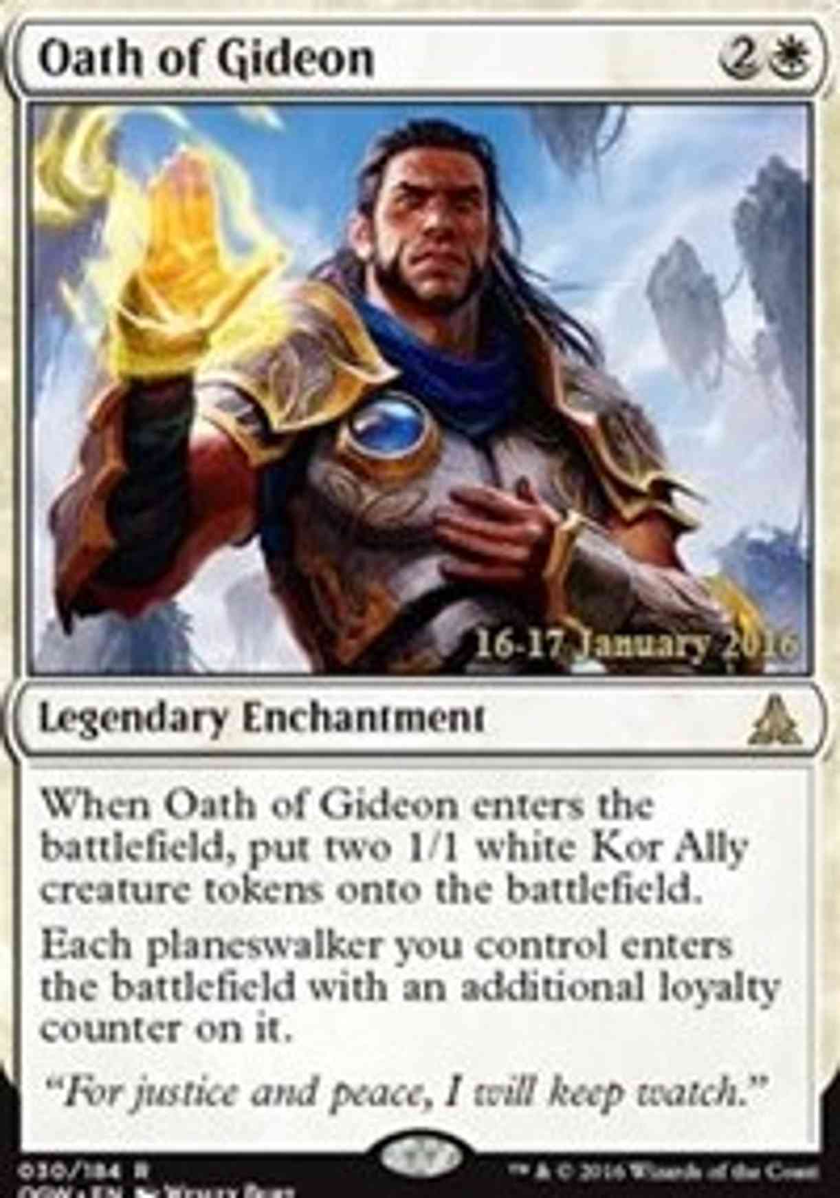 Oath of Gideon Price from mtg Prerelease Cards