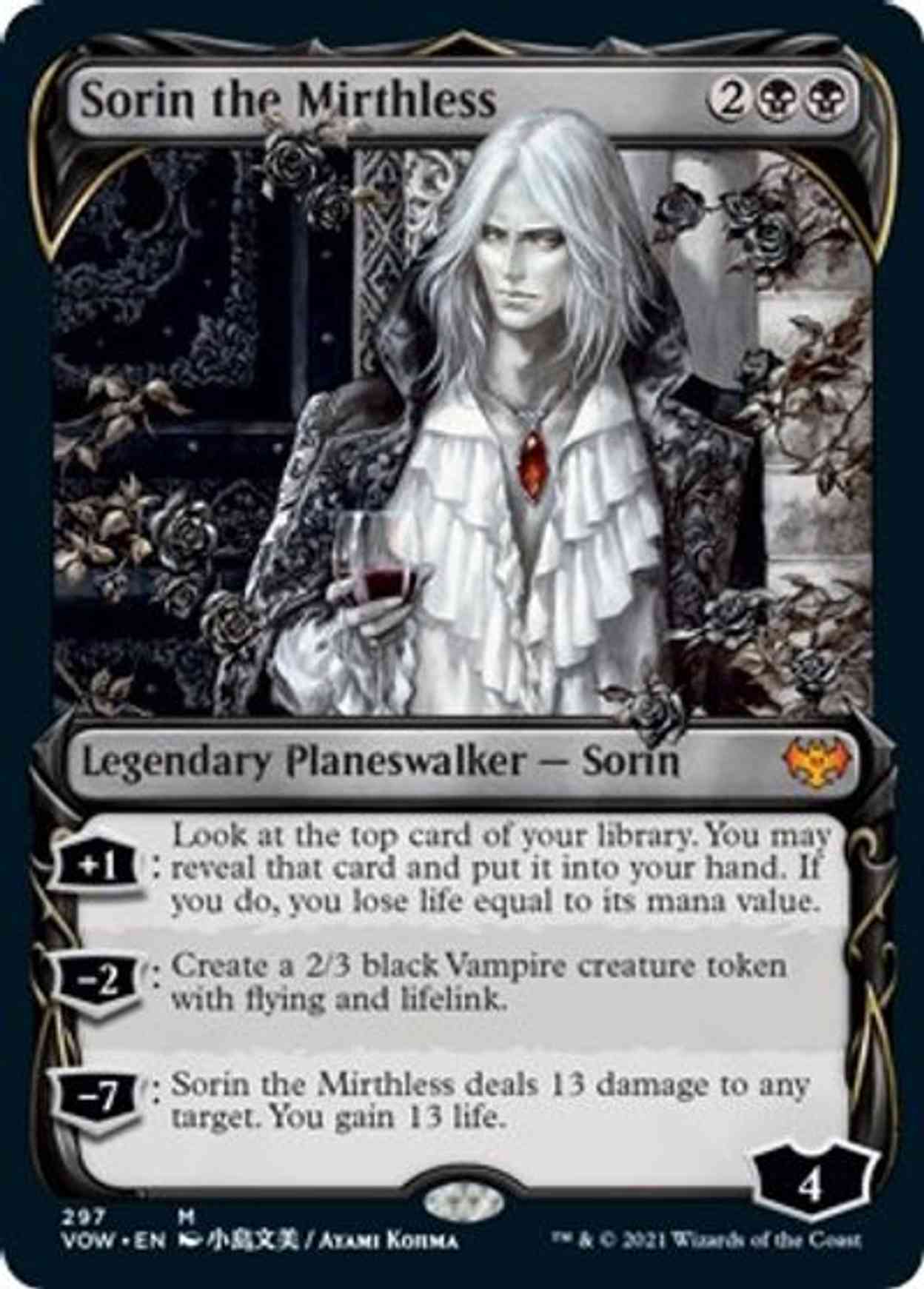 Sorin the Mirthless (Showcase) Price from mtg Innistrad: Crimson Vow
