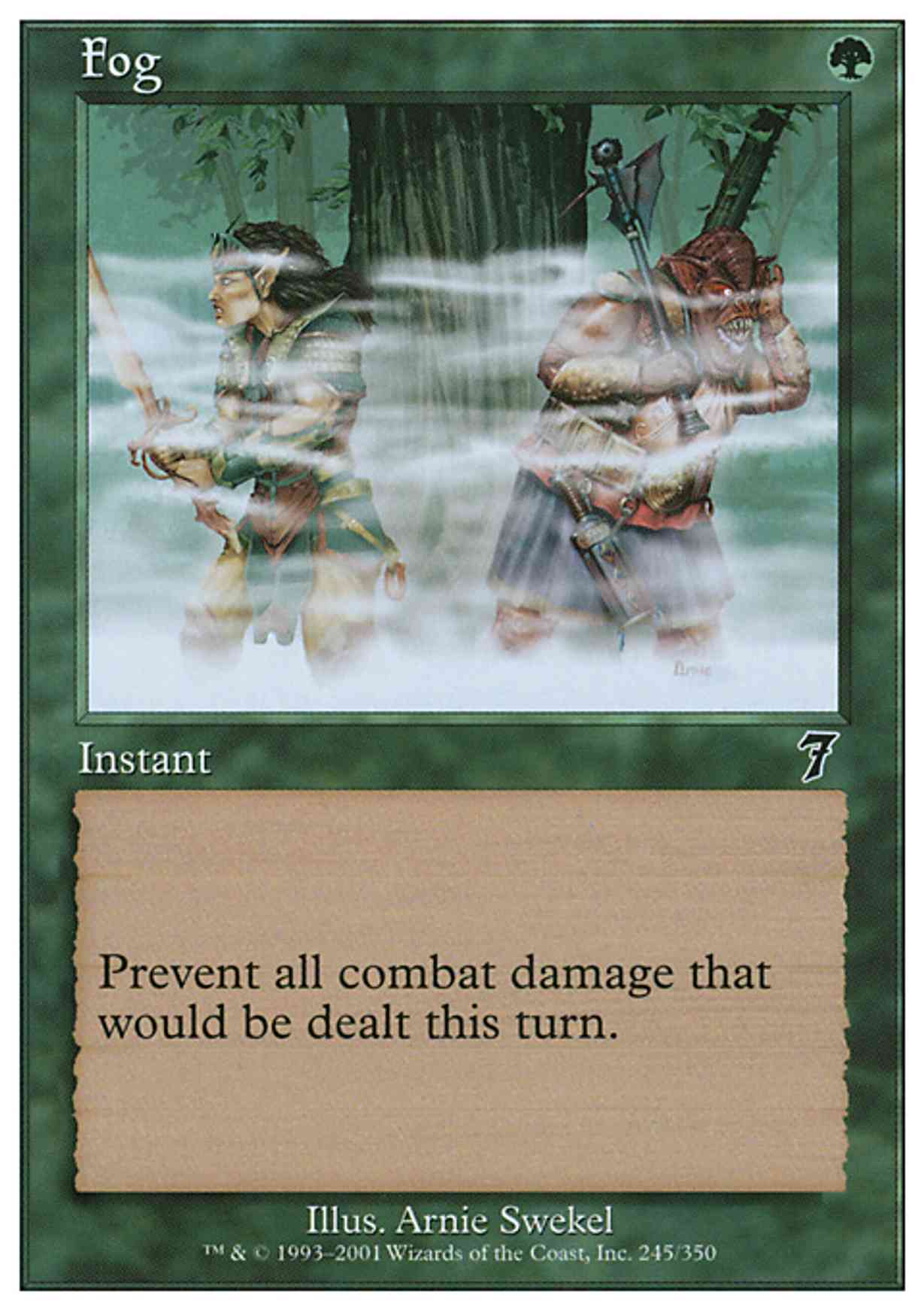 Fog Price from mtg Seventh Edition