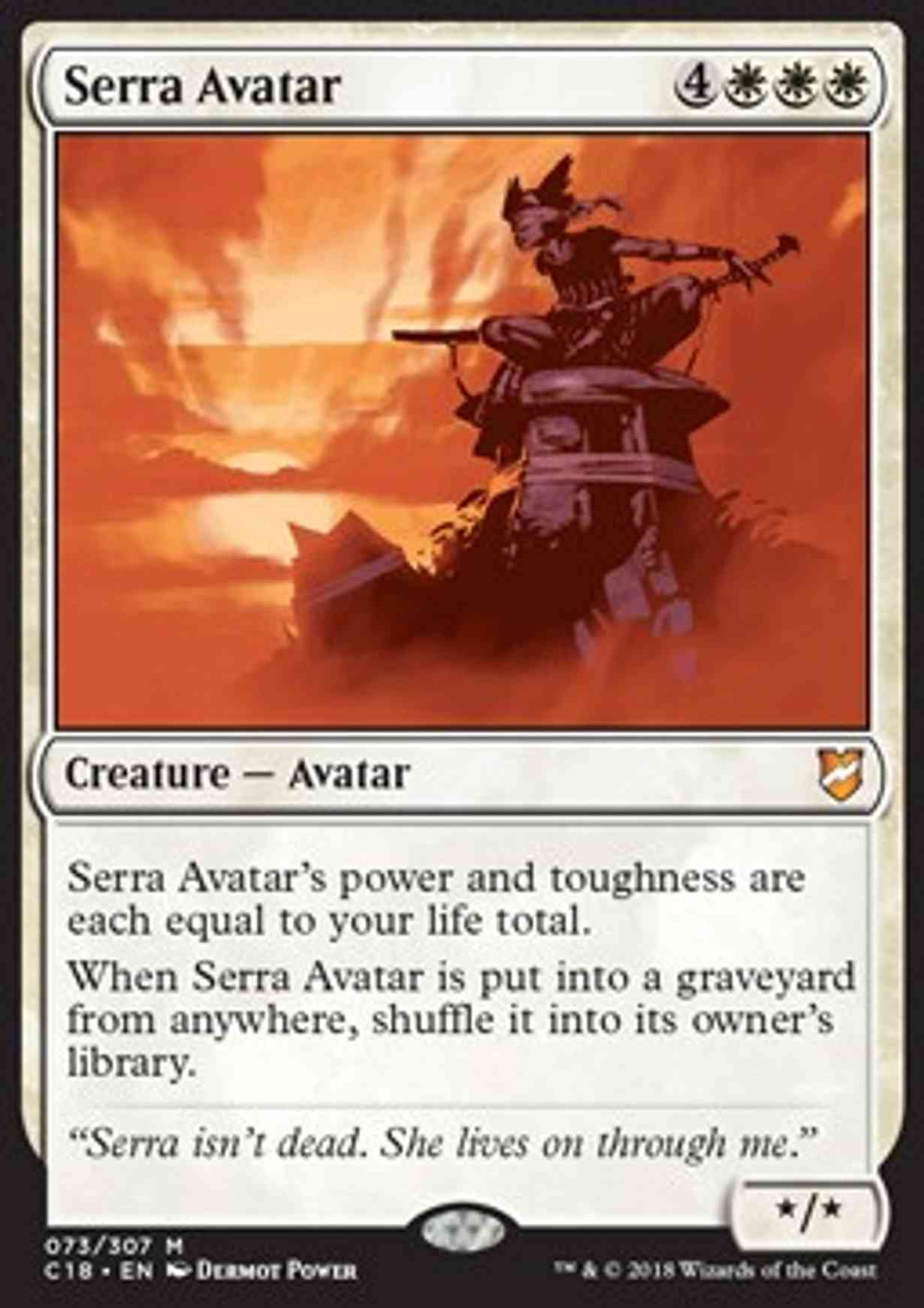 Serra Avatar Price from mtg Commander 2018