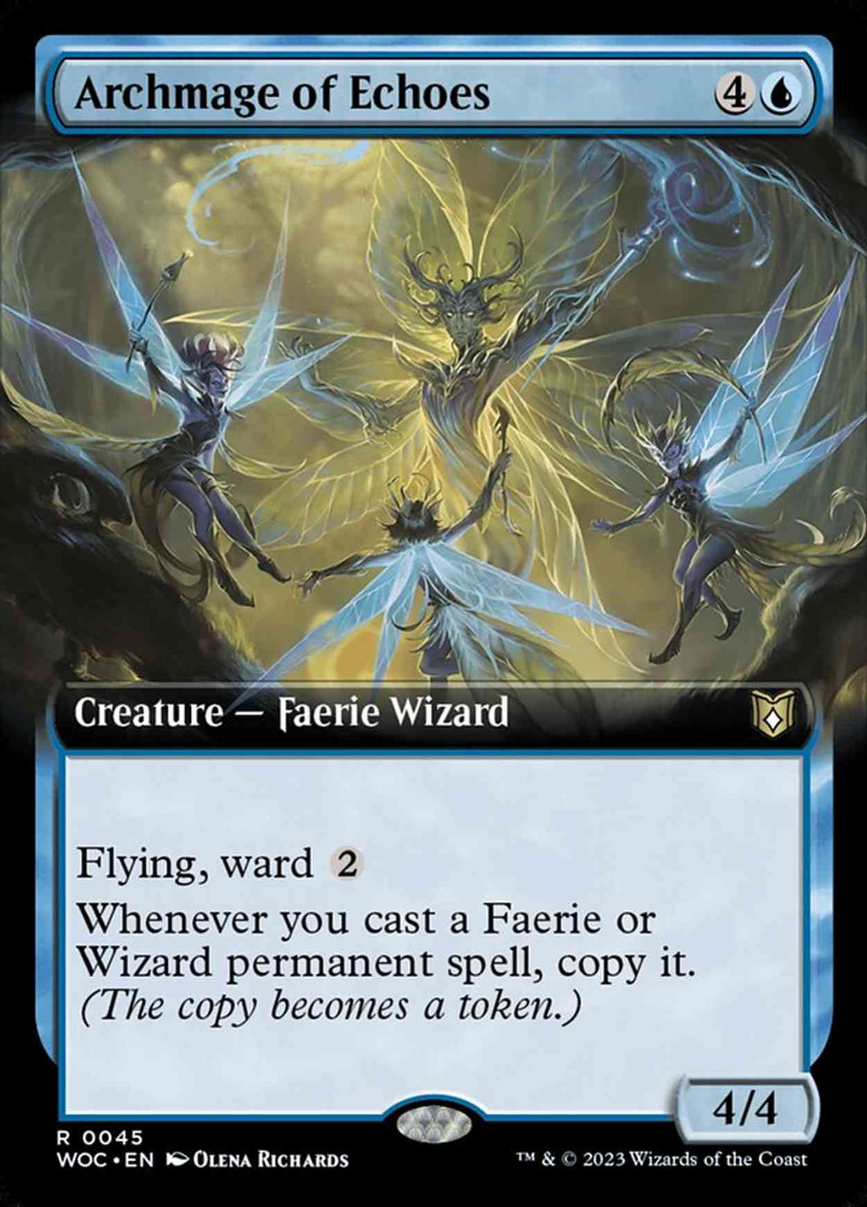 Archmage of Echoes (Extended Art) Price from mtg Wilds of Eldraine ...