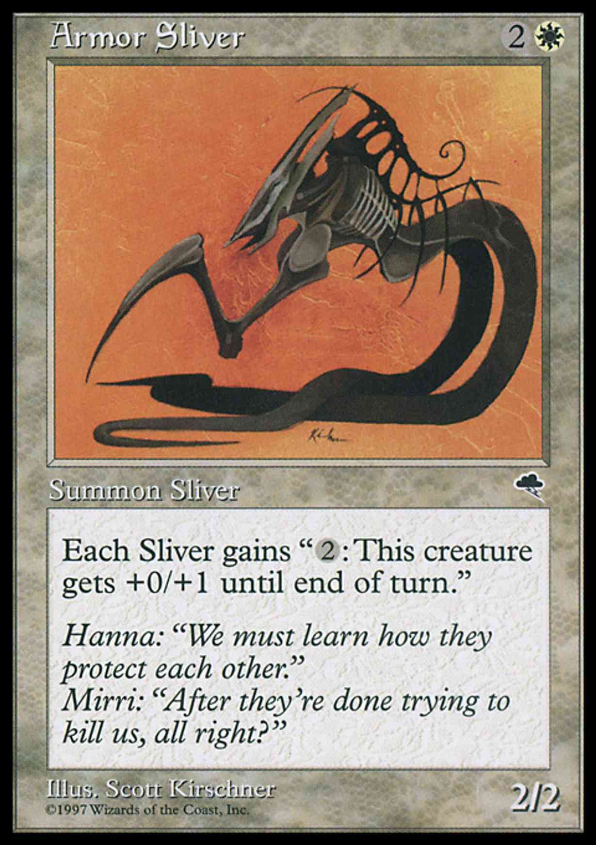 Armor Sliver Price from mtg Tempest