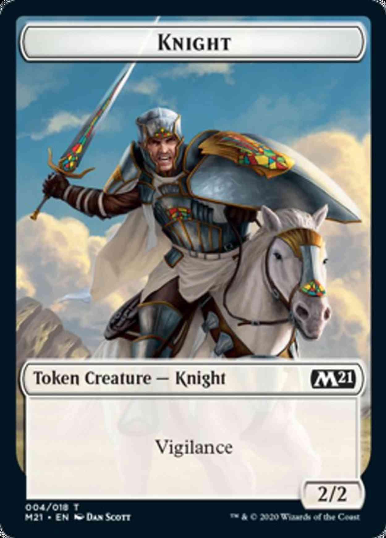 Knight Token Price from mtg Core Set 2021