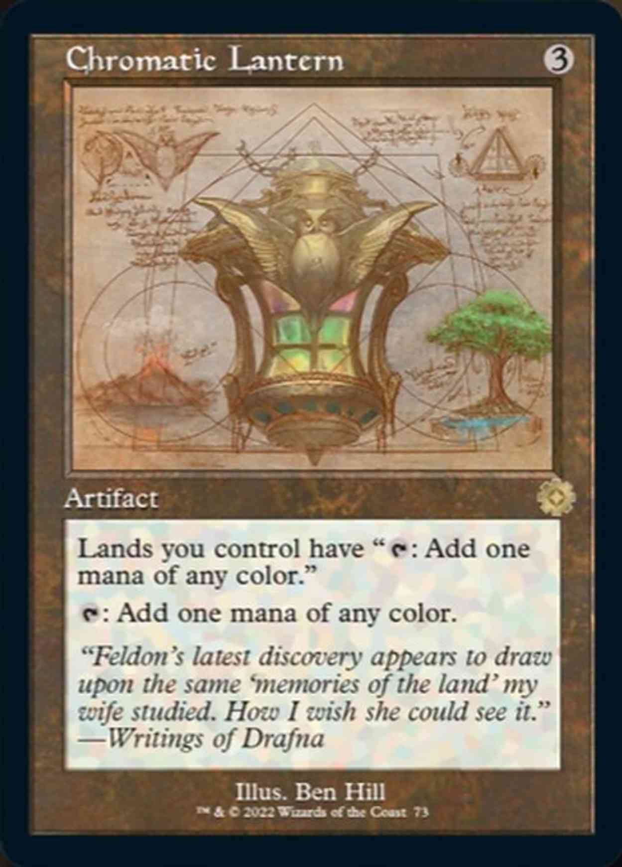 Chromatic Lantern (Schematic) Price from mtg The Brothers' War Retro ...