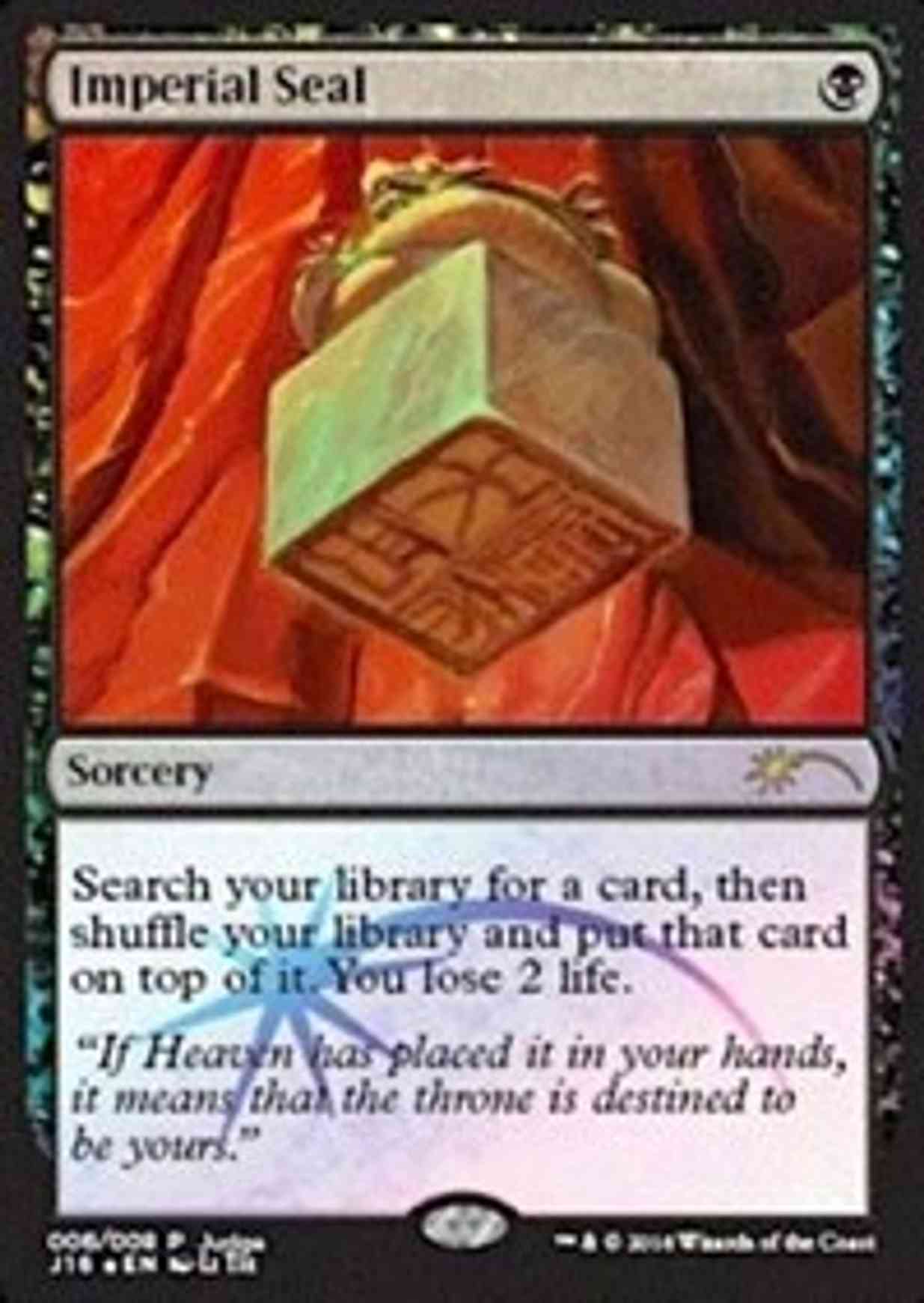 Imperial Seal Price from mtg Judge Promos