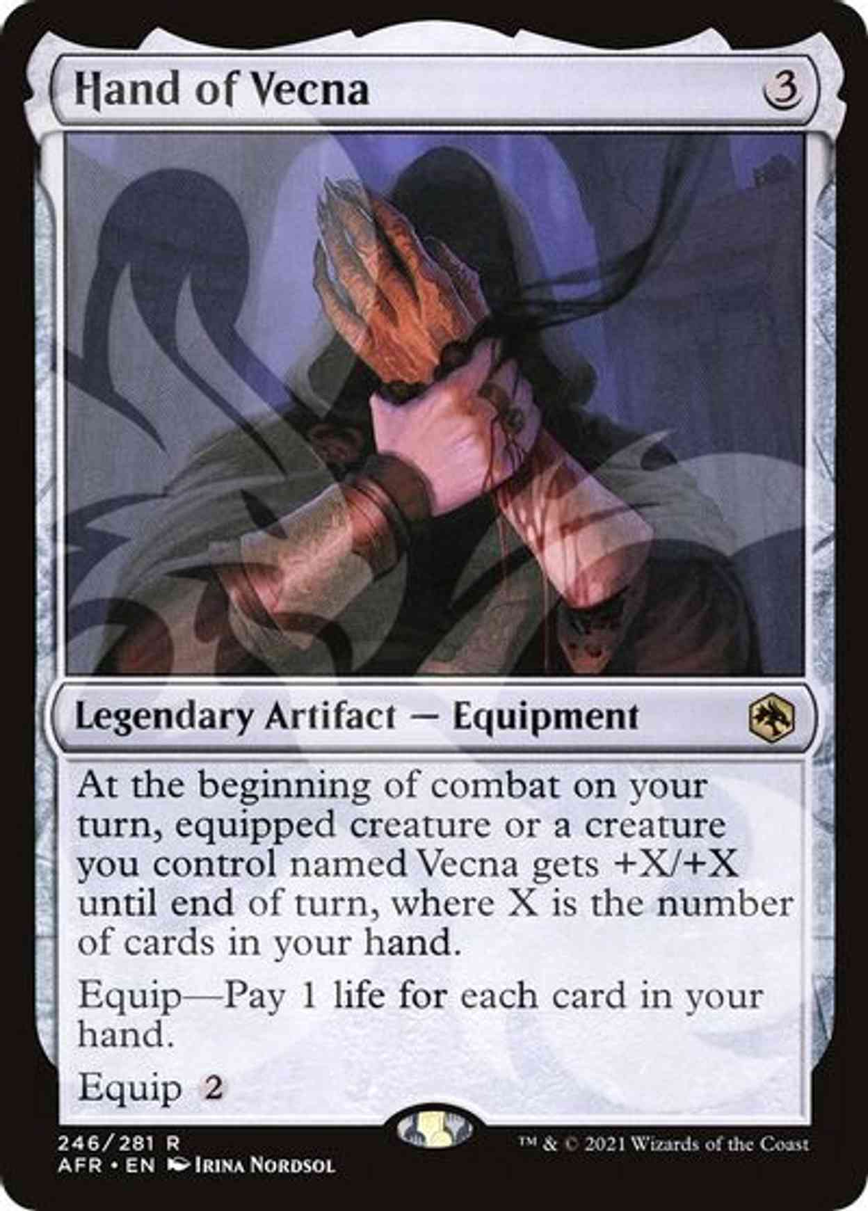 Hand of Vecna Price from mtg AFR Ampersand Promos