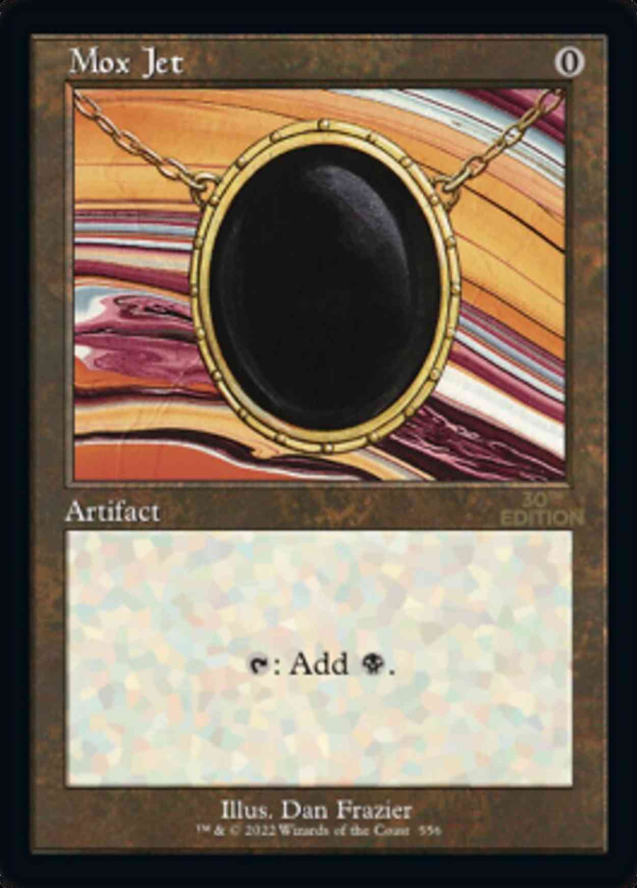 Mox Jet (Retro Frame) Price from mtg 30th Anniversary Edition