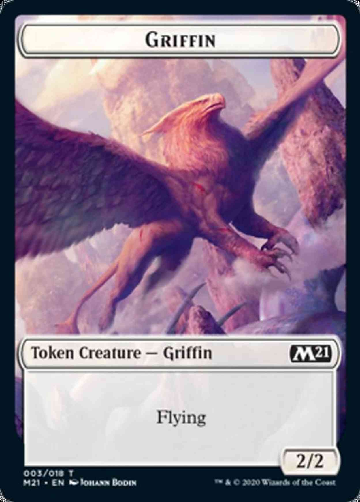 Griffin Token Price from mtg Core Set 2021