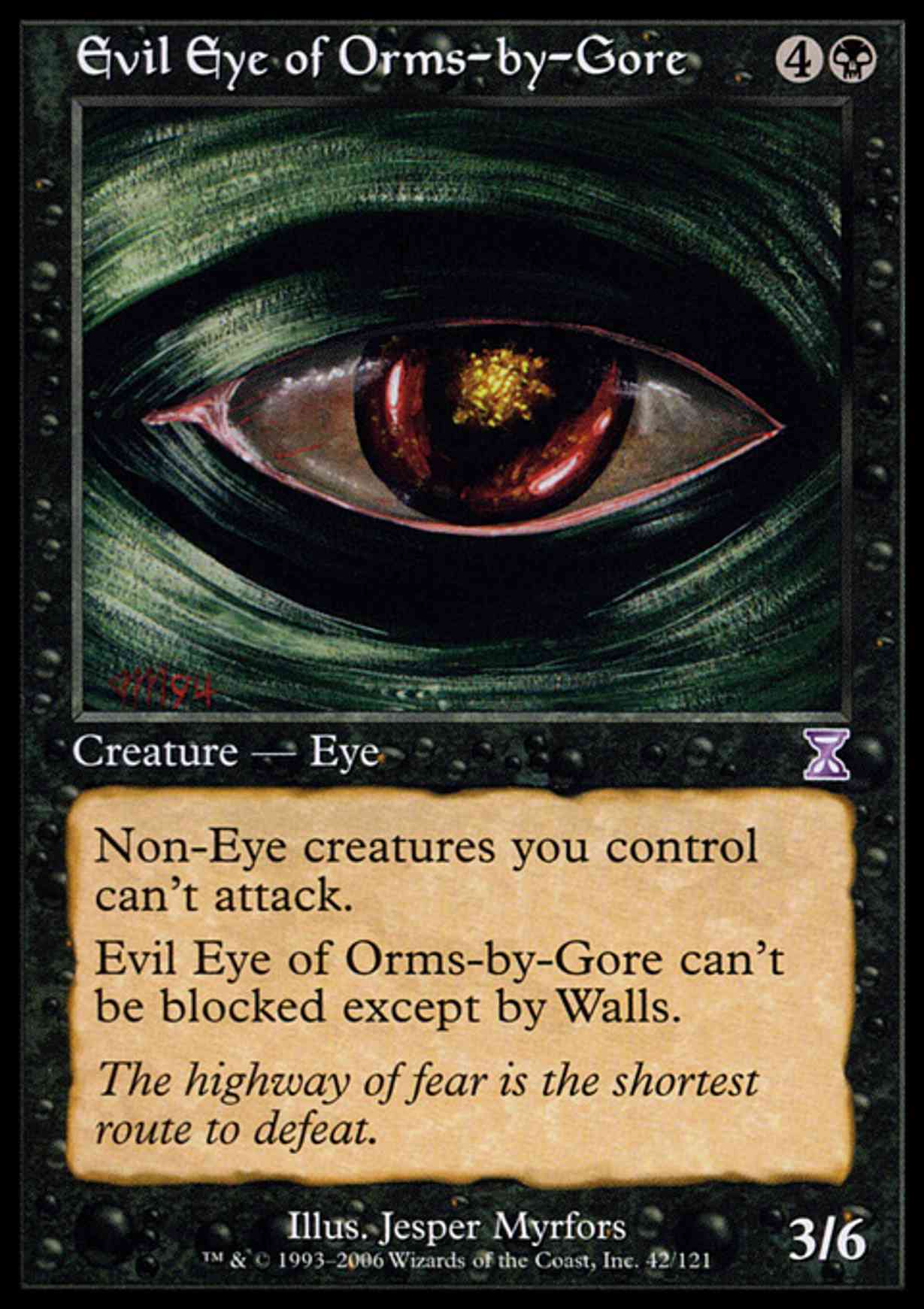 Evil Eye of Orms-by-Gore Price from mtg Time Spiral "Timeshifted"