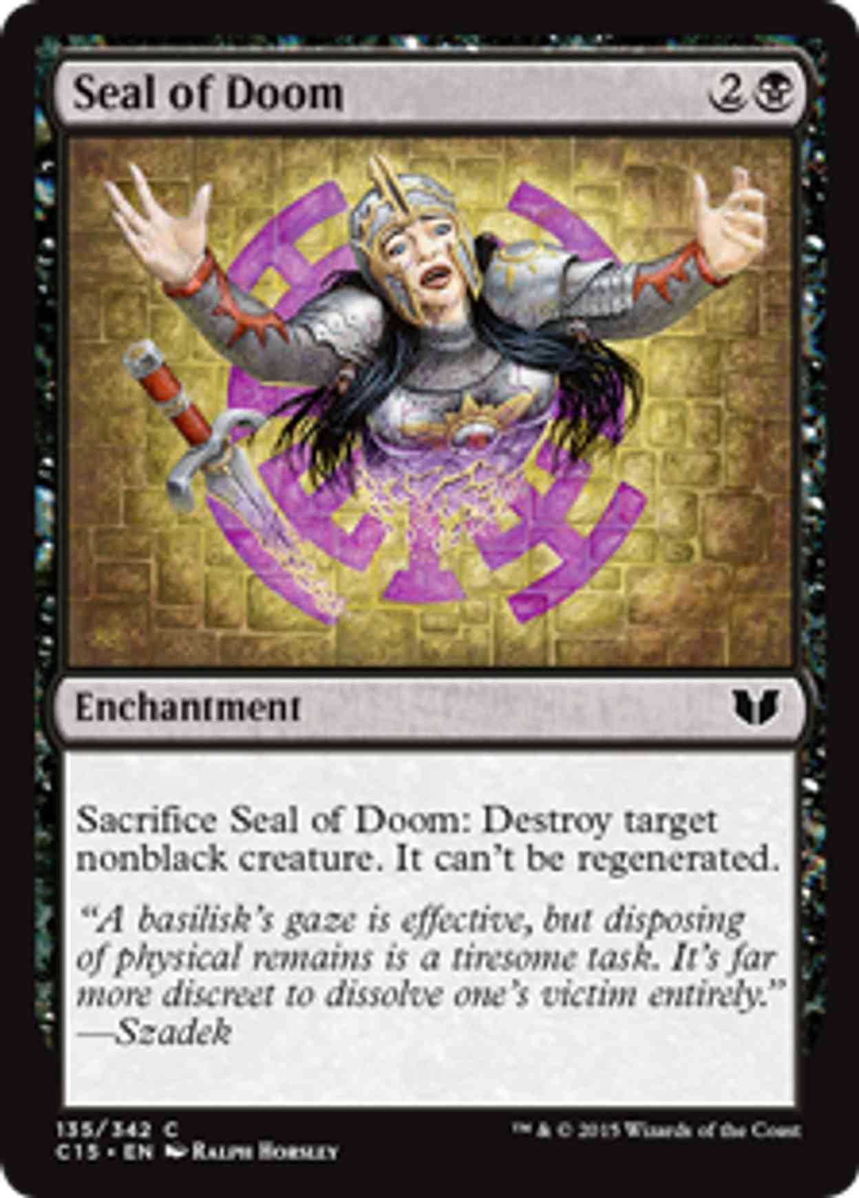 Seal of Doom Price from mtg Commander 2015