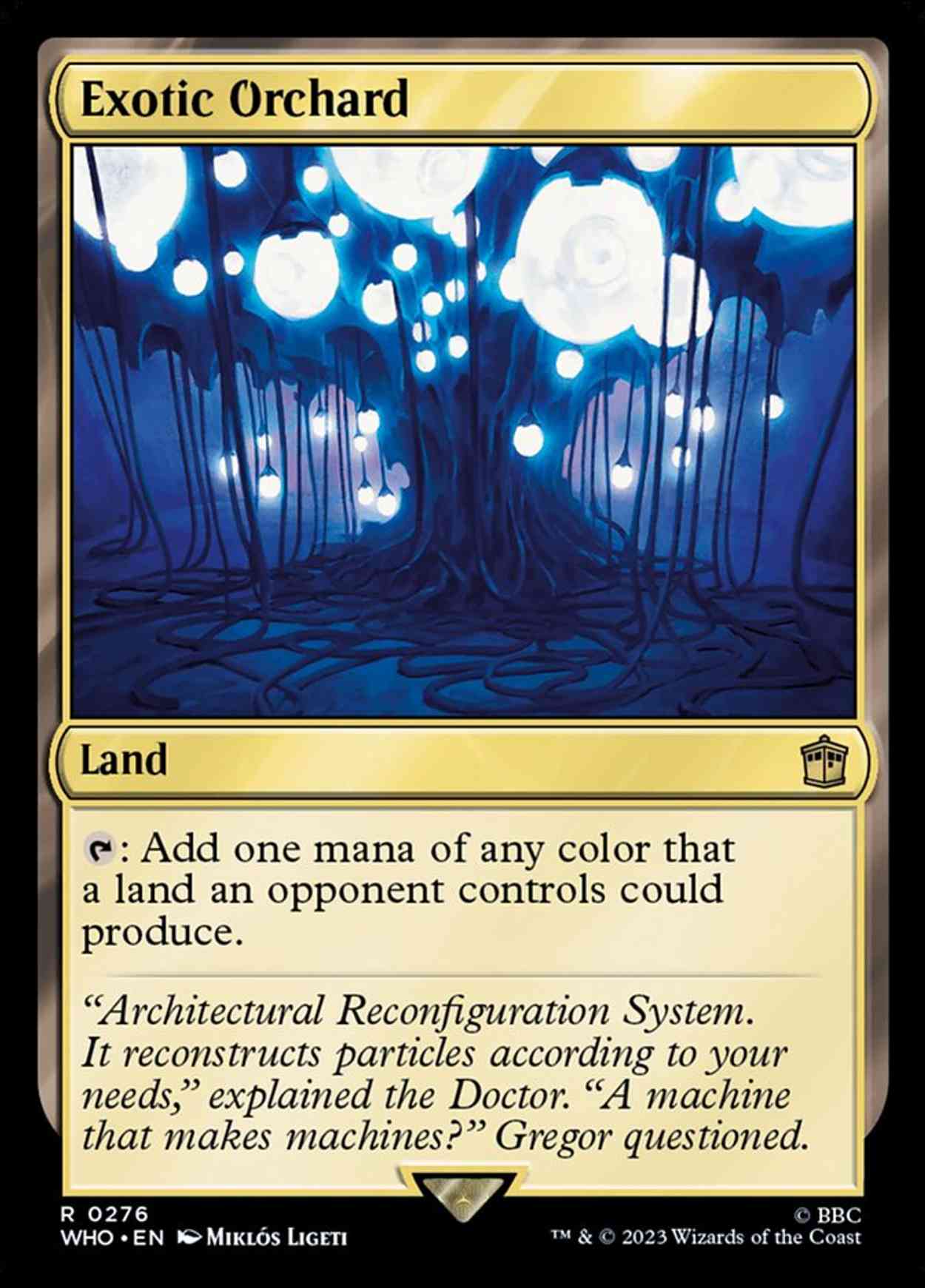 Exotic Orchard Price from mtg Doctor Who