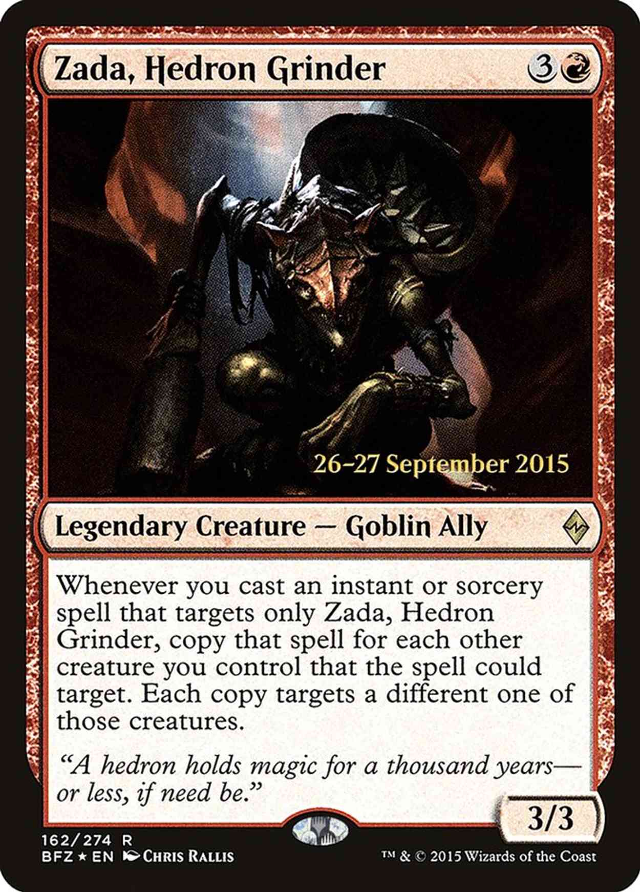 Zada, Hedron Grinder Price from mtg Prerelease Cards