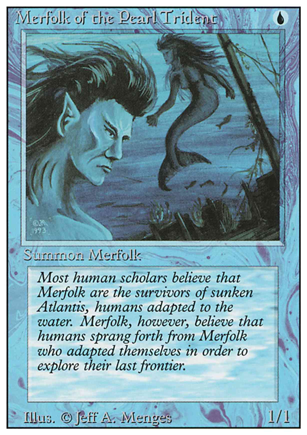 Merfolk of the Pearl Trident Price from mtg Revised Edition
