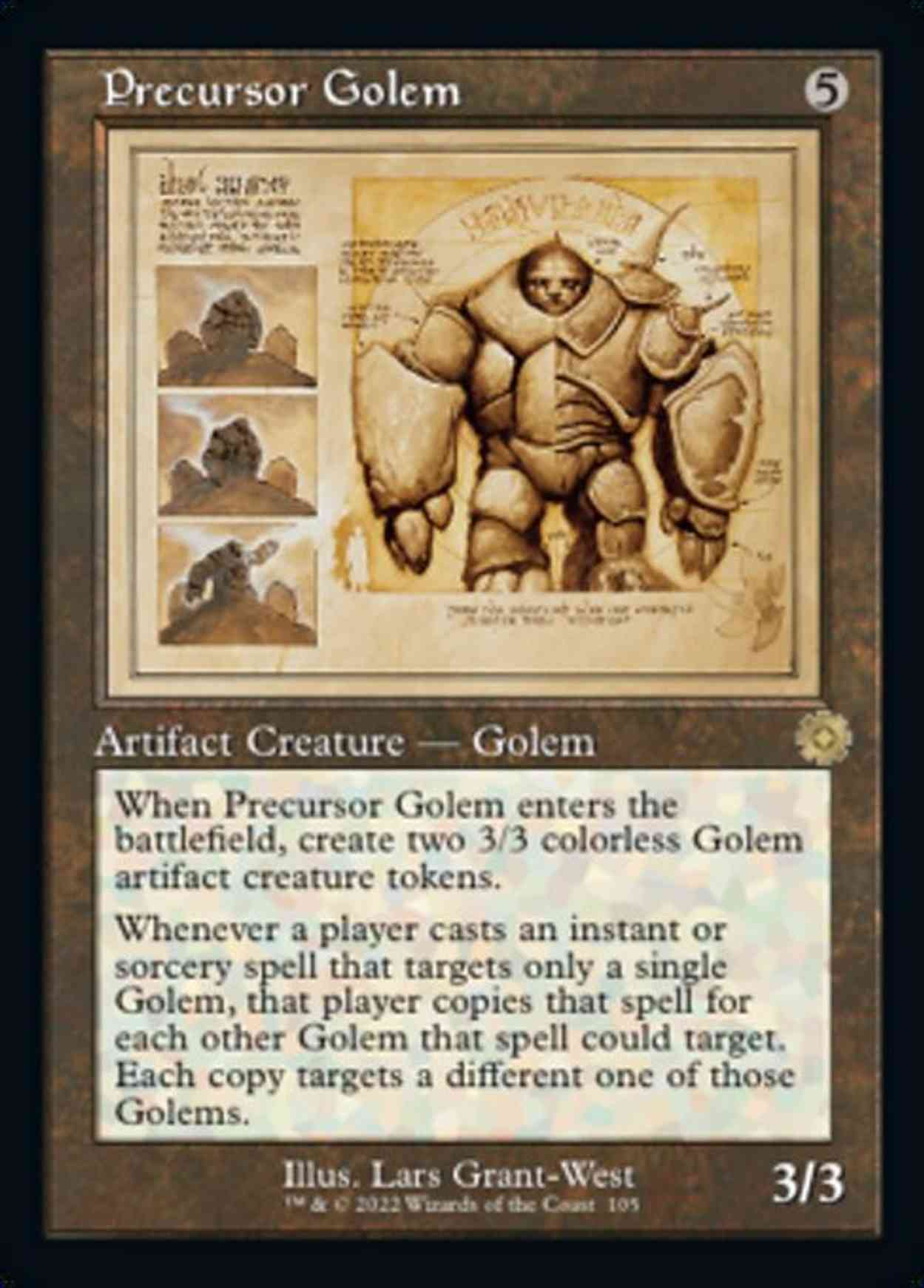 Precursor Golem (Schematic) Price from mtg The Brothers' War Retro ...