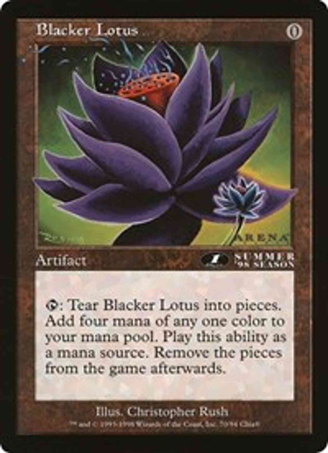 Blacker Lotus (Oversized) Price from mtg Oversize Cards