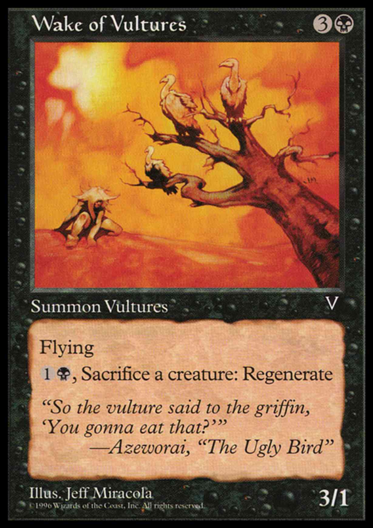 Wake of Vultures Price from mtg Visions