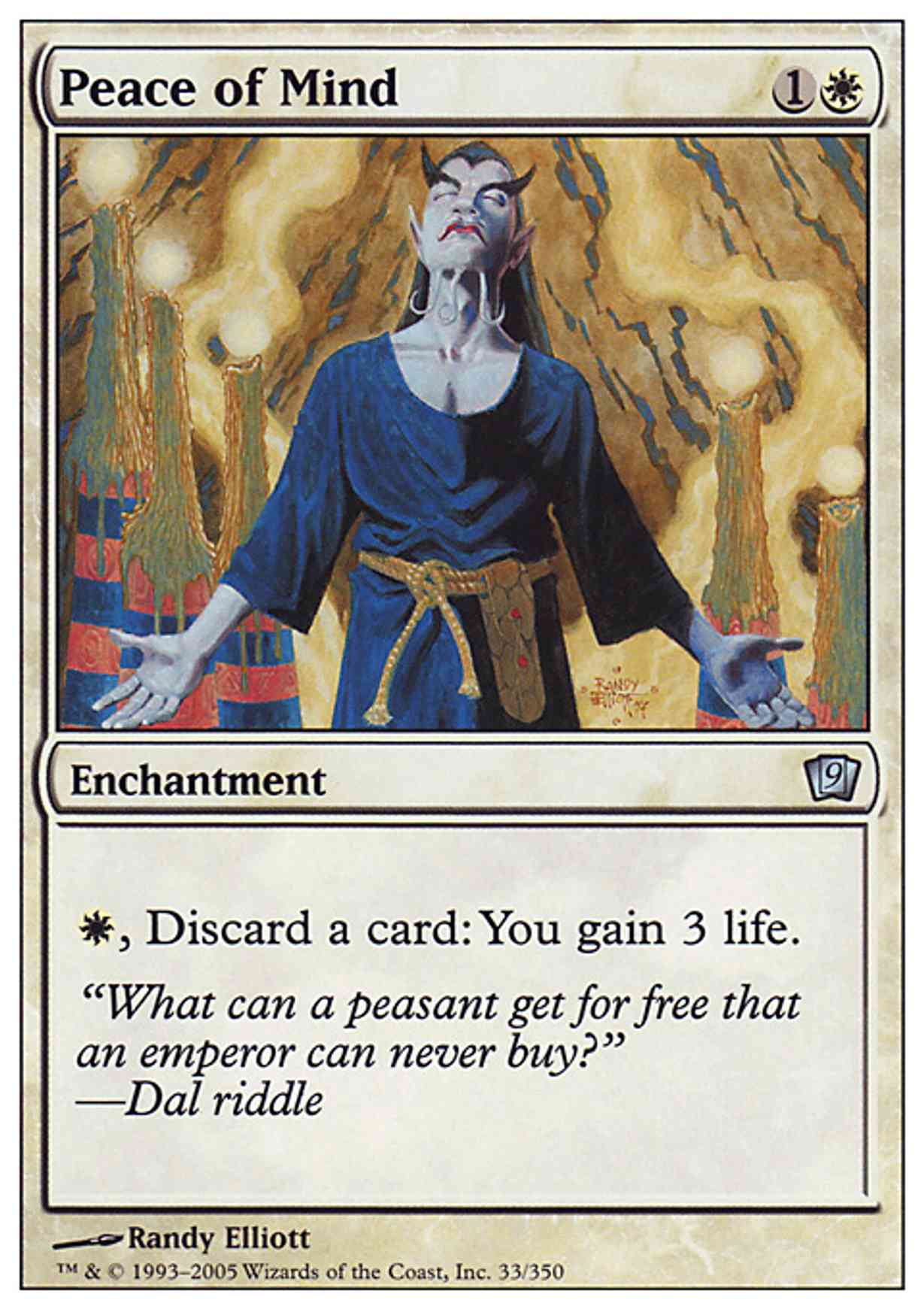Peace of Mind Price from mtg Ninth Edition