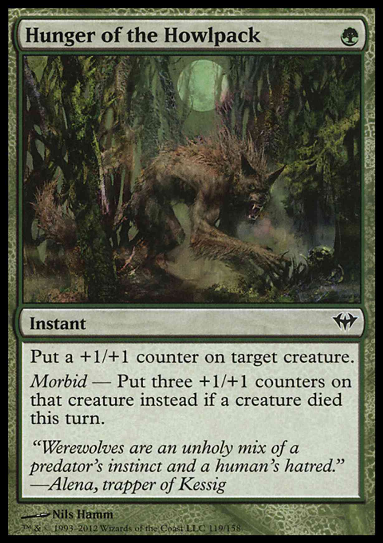 Hunger of the Howlpack Price from mtg Dark Ascension